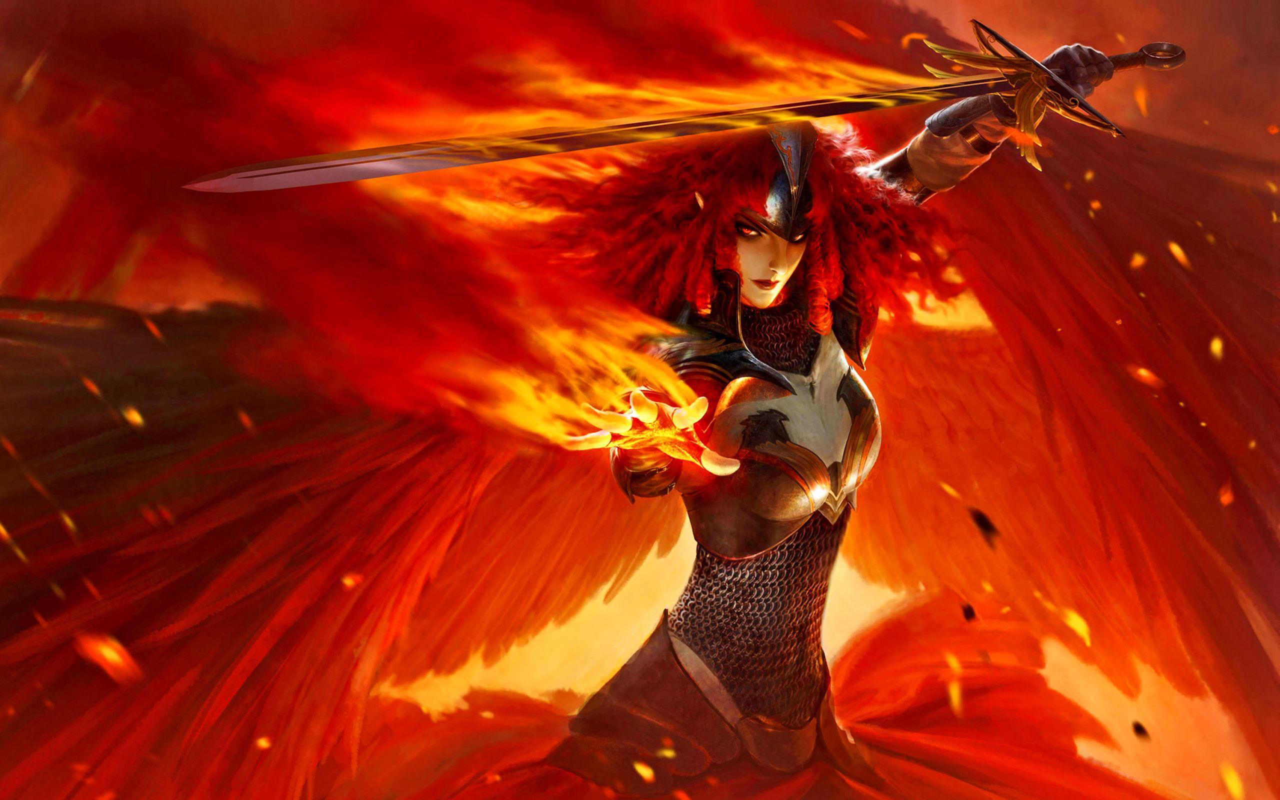 Fire Woman Wallpapers - Top Free Fire Woman Backgrounds - WallpaperAccess