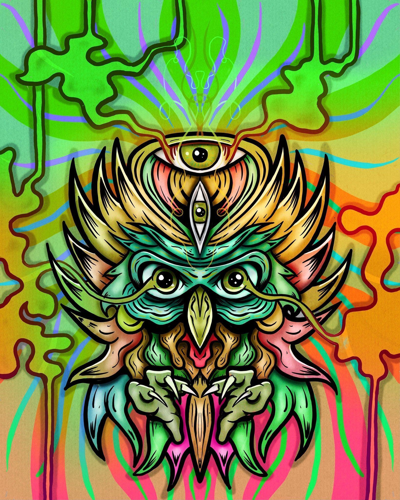 Trippy Owl Wallpapers - Top Free Trippy Owl Backgrounds - WallpaperAccess