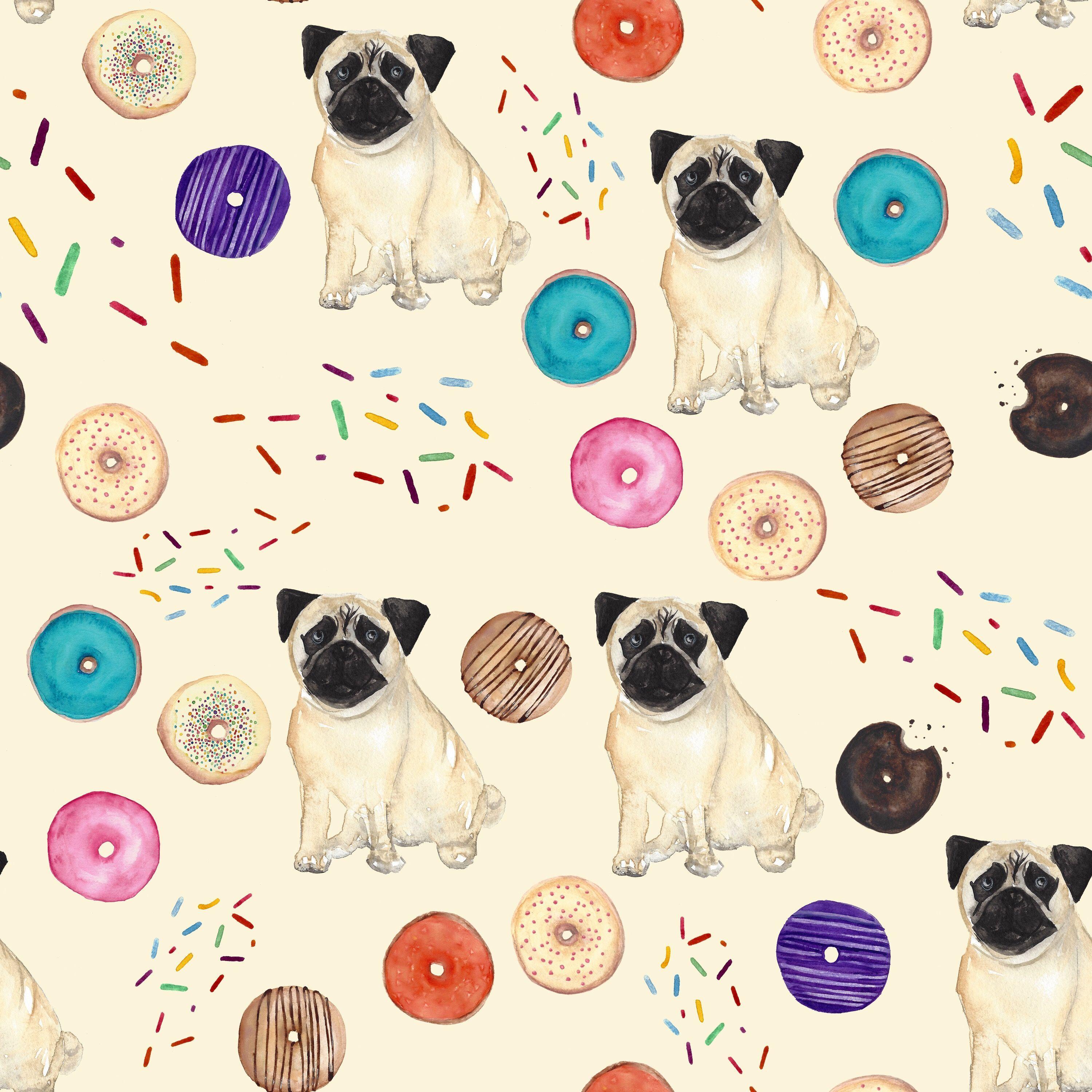 Cartoon Pug Wallpapers - Top Free Cartoon Pug Backgrounds - WallpaperAccess