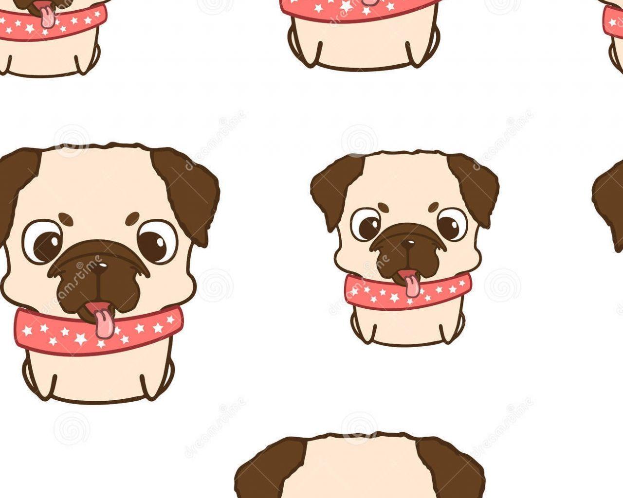Cartoon Pug Wallpapers - Top Free Cartoon Pug Backgrounds - WallpaperAccess