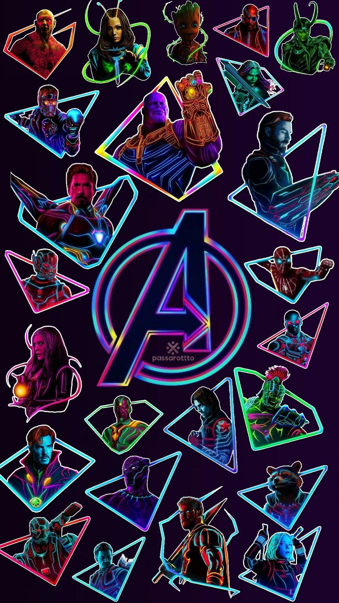 Neon Infinity War Wallpapers - Top Free Neon Infinity War Backgrounds ...