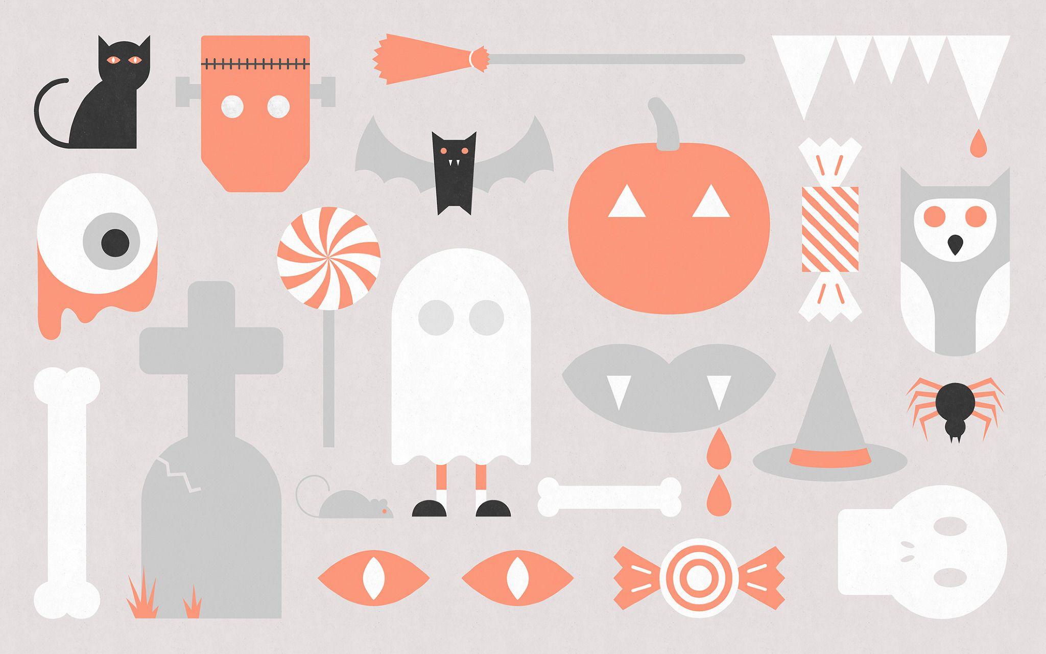 Minimal Halloween Wallpapers - Top Free Minimal Halloween Backgrounds ...