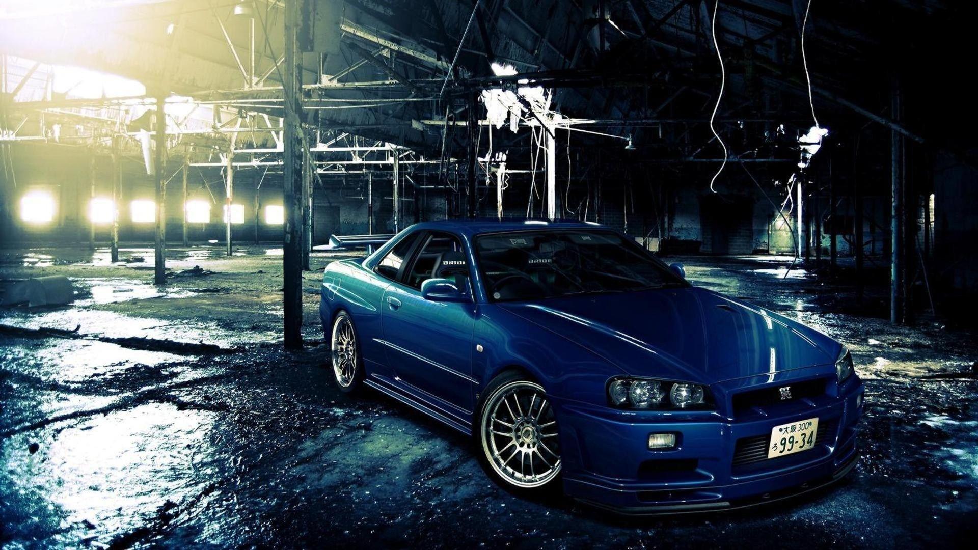 Blue Nissan Skyline R34 Wallpapers - Top Free Blue Nissan Skyline R34 ...