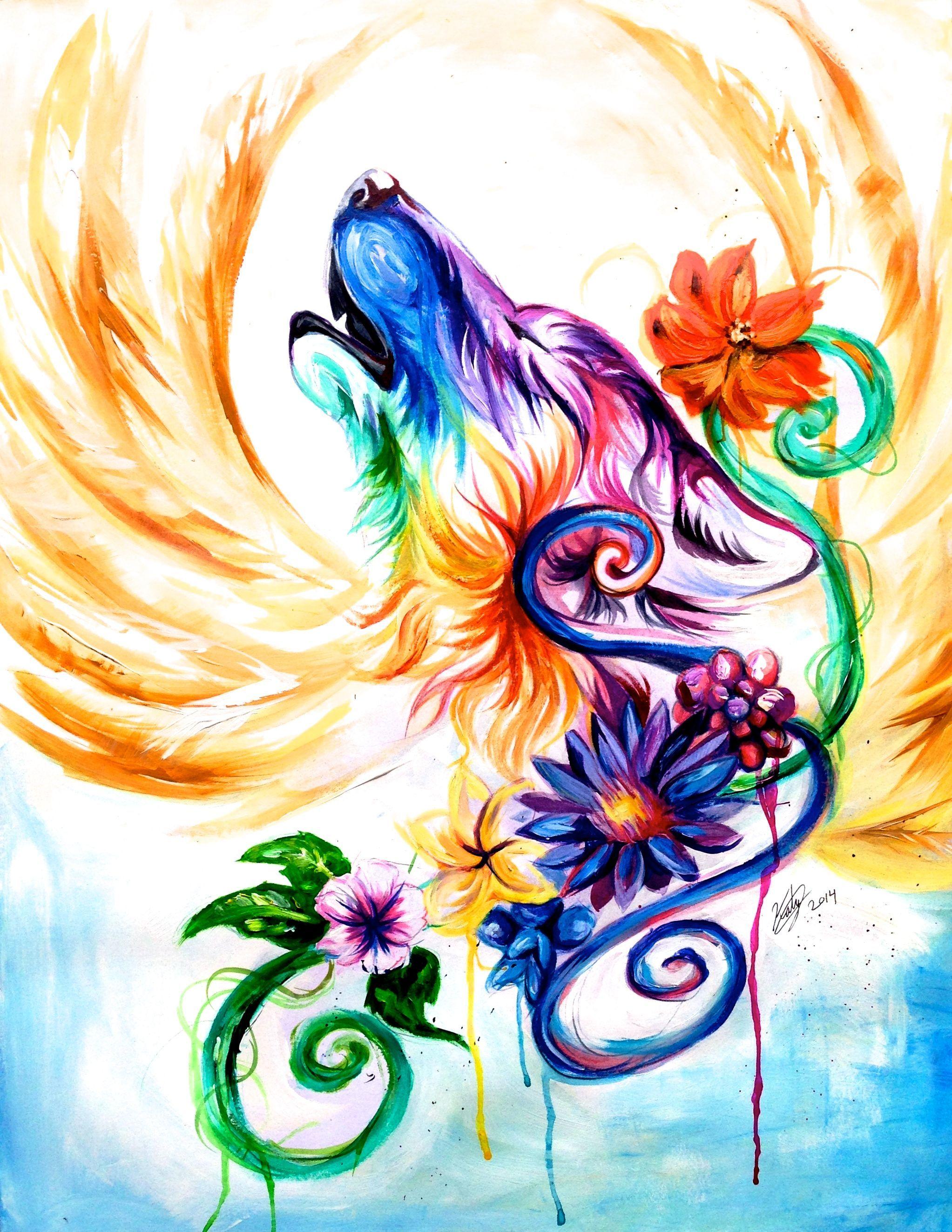 Rainbow Wolf Wallpapers - Top Free Rainbow Wolf Backgrounds ...