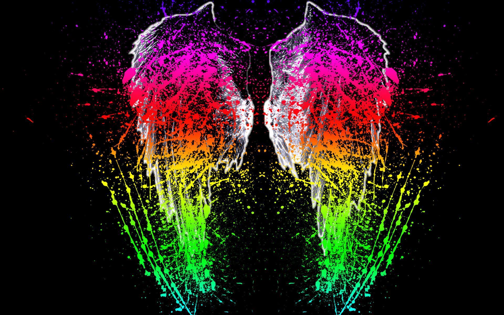 Rainbow Paint Splatter Wallpapers - Top Free Rainbow Paint Splatter ...