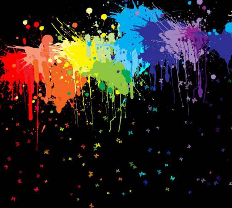 Rainbow Paint Splatter Wallpapers - Top Free Rainbow Paint Splatter ...