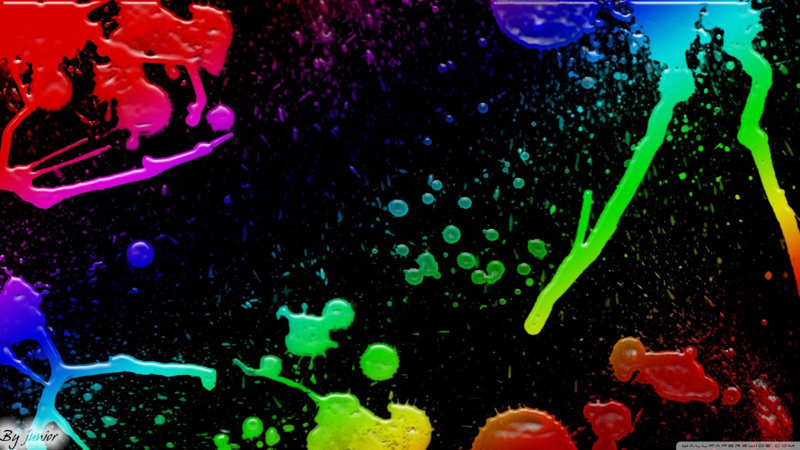Rainbow Paint Splatter Wallpapers - Top Free Rainbow Paint Splatter ...