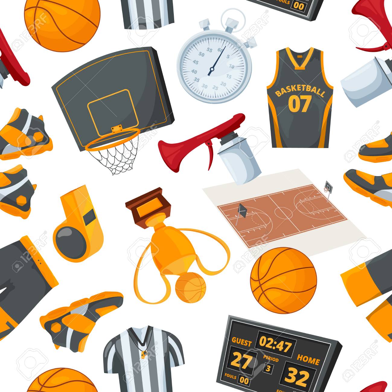 Basketball Pattern Wallpapers - Top Free Basketball Pattern Backgrounds ...