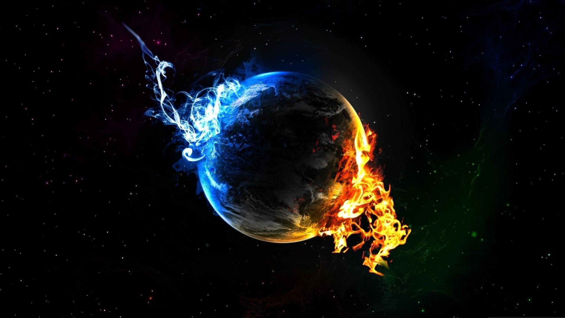 Water Fire Wallpapers - Top Free Water Fire Backgrounds - WallpaperAccess