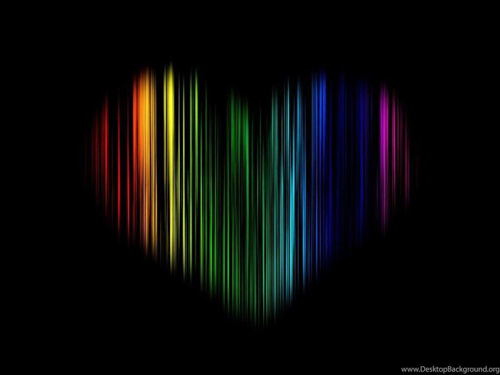 Rainbow Heart Wallpapers - Top Free Rainbow Heart Backgrounds ...