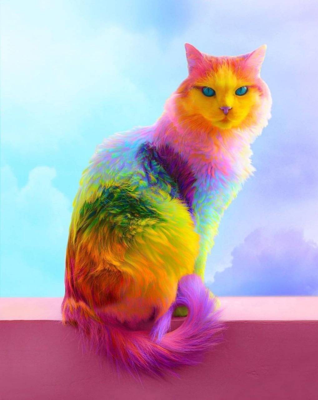 Rainbow Cat Wallpapers - Top Free Rainbow Cat Backgrounds - WallpaperAccess
