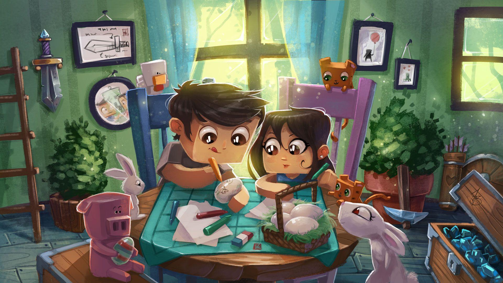 Minecraft Cartoon Wallpapers - Top Free Minecraft Cartoon Backgrounds ...