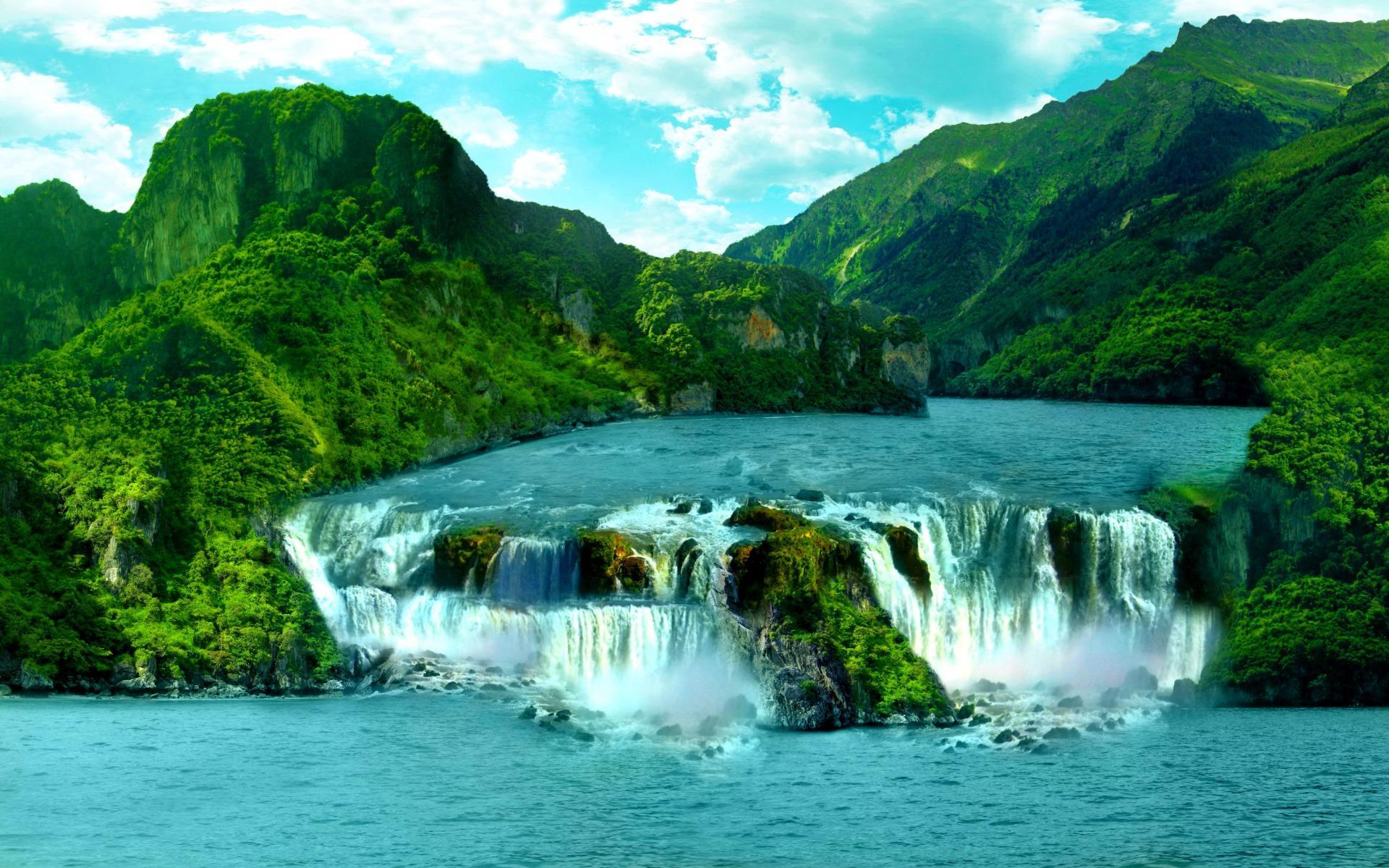 Anime Waterfall Wallpapers - Top Free Anime Waterfall Backgrounds ...