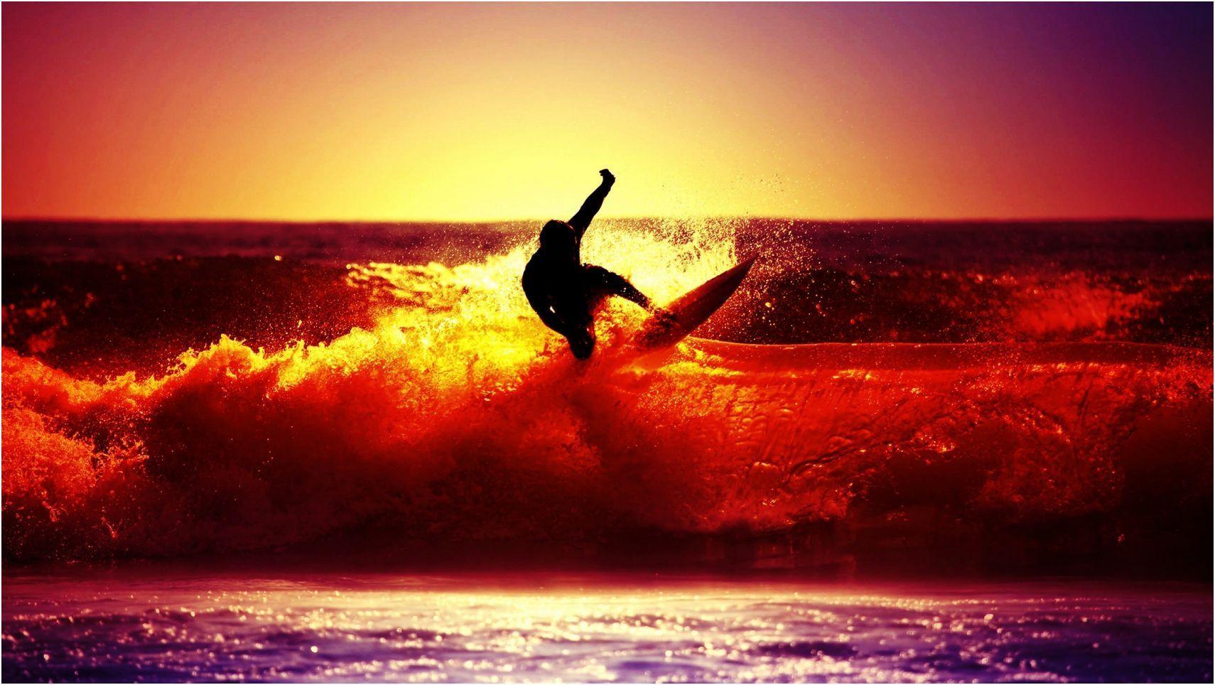 Sunset Beach Surfing Wallpapers - Top Free Sunset Beach Surfing ...
