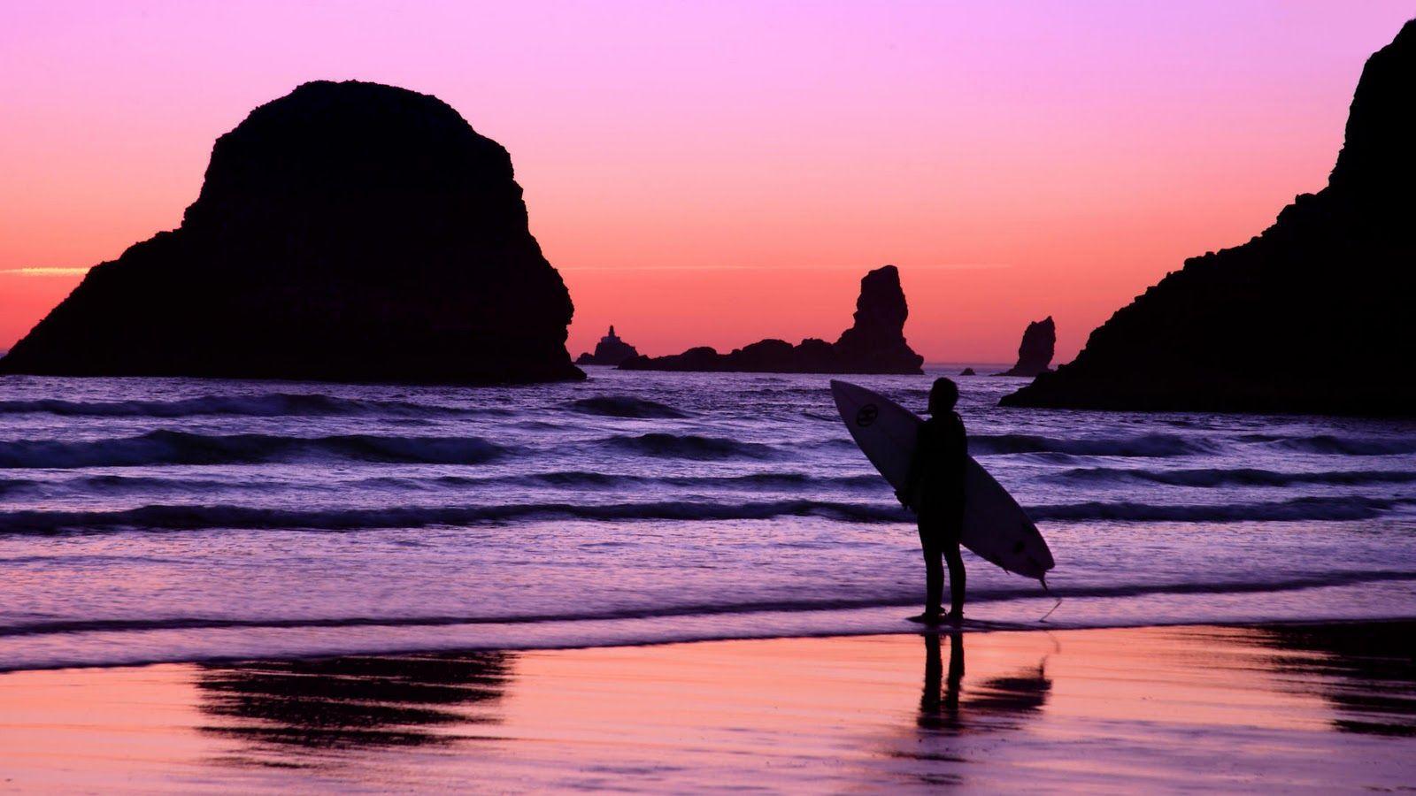 Sunset Beach Surfing Wallpapers - Top Free Sunset Beach Surfing ...