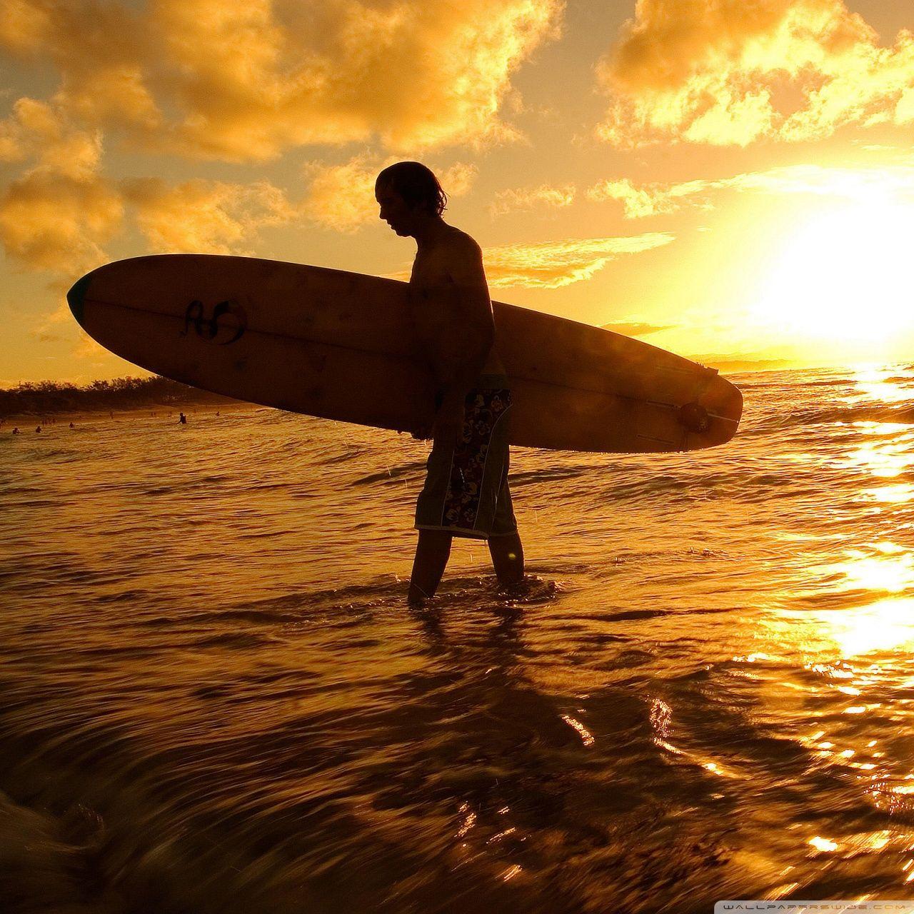 Sunset Beach Surfing Wallpapers - Top Free Sunset Beach Surfing ...