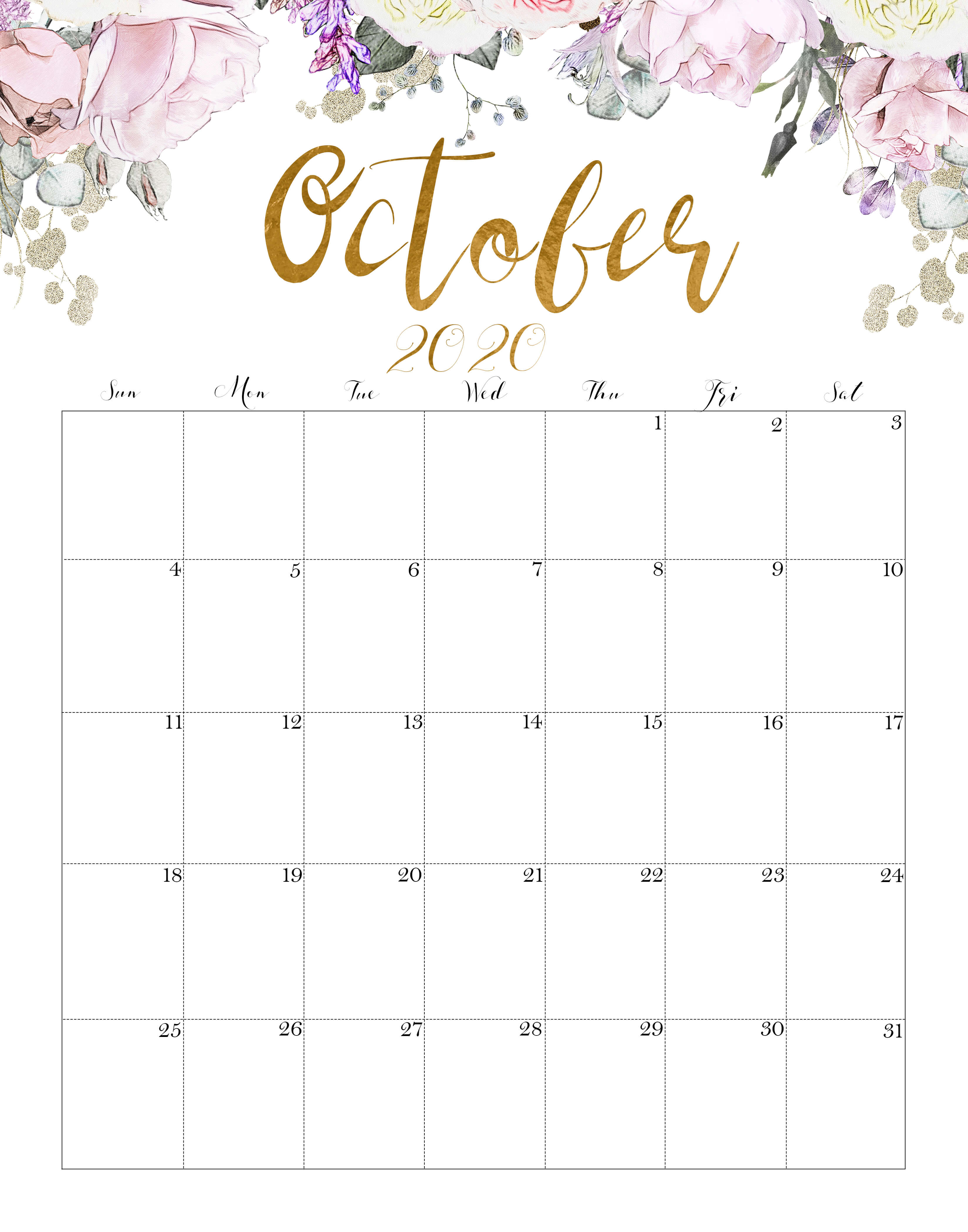 October 2020 Calendar Wallpapers - Top Free October 2020 Calendar ...