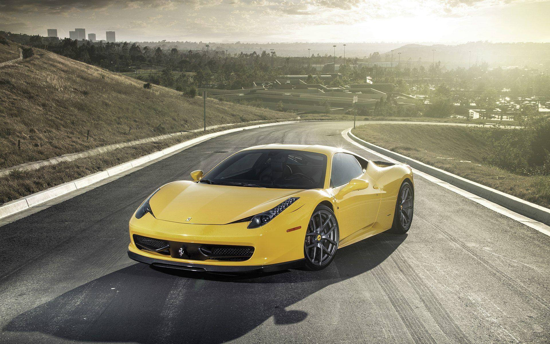 Yellow Ferrari Wallpapers - Top Free Yellow Ferrari Backgrounds ...