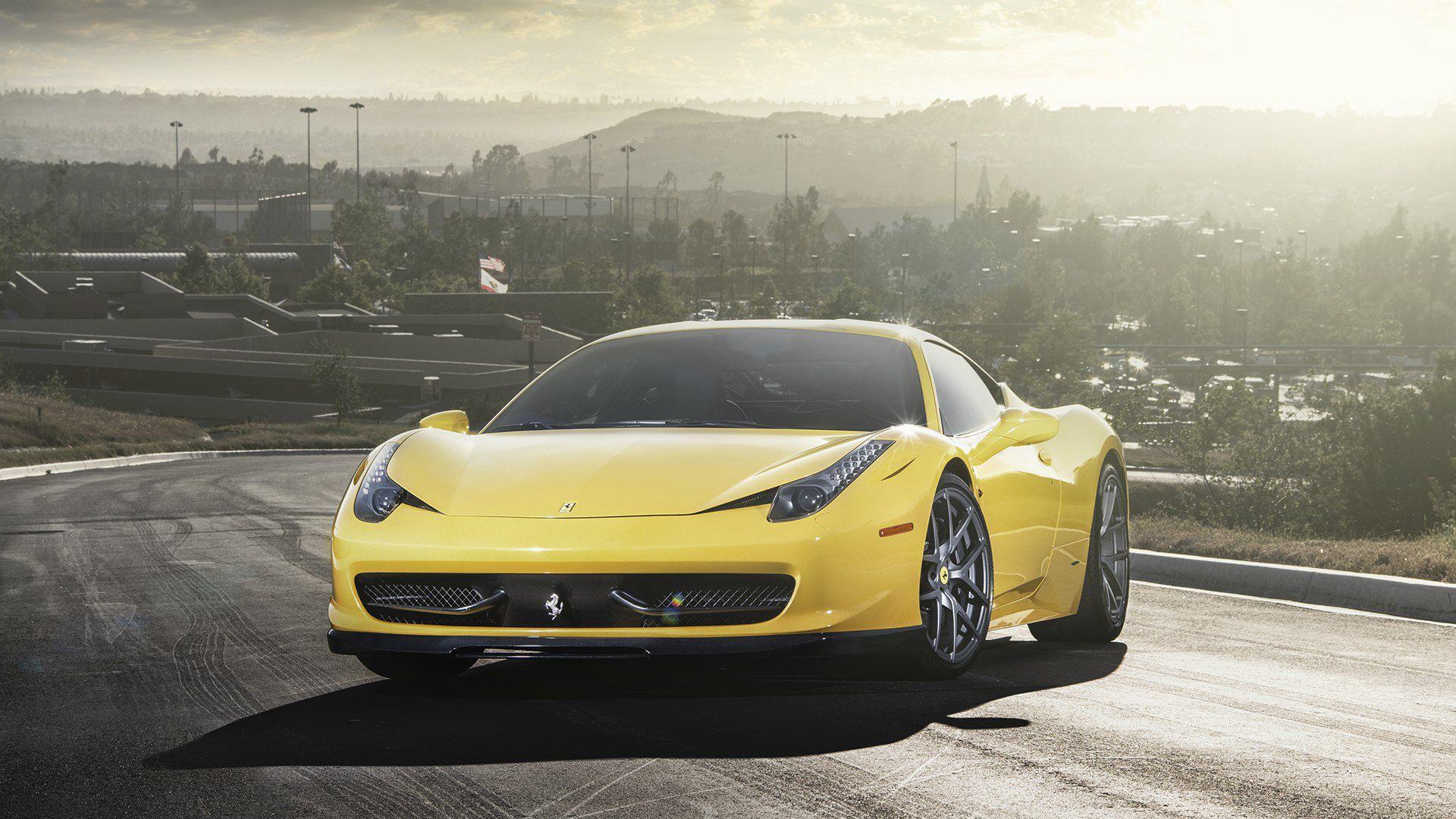 Yellow Ferrari Wallpapers - Top Free Yellow Ferrari Backgrounds ...