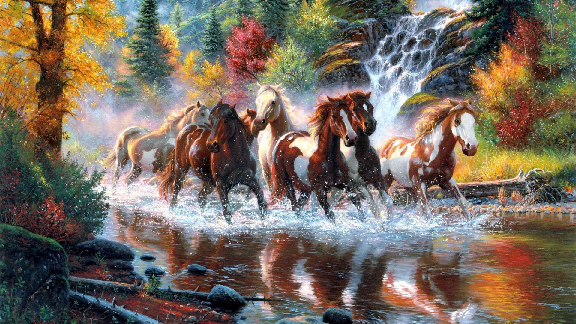Fall Horse Wallpapers - Top Free Fall Horse Backgrounds - WallpaperAccess