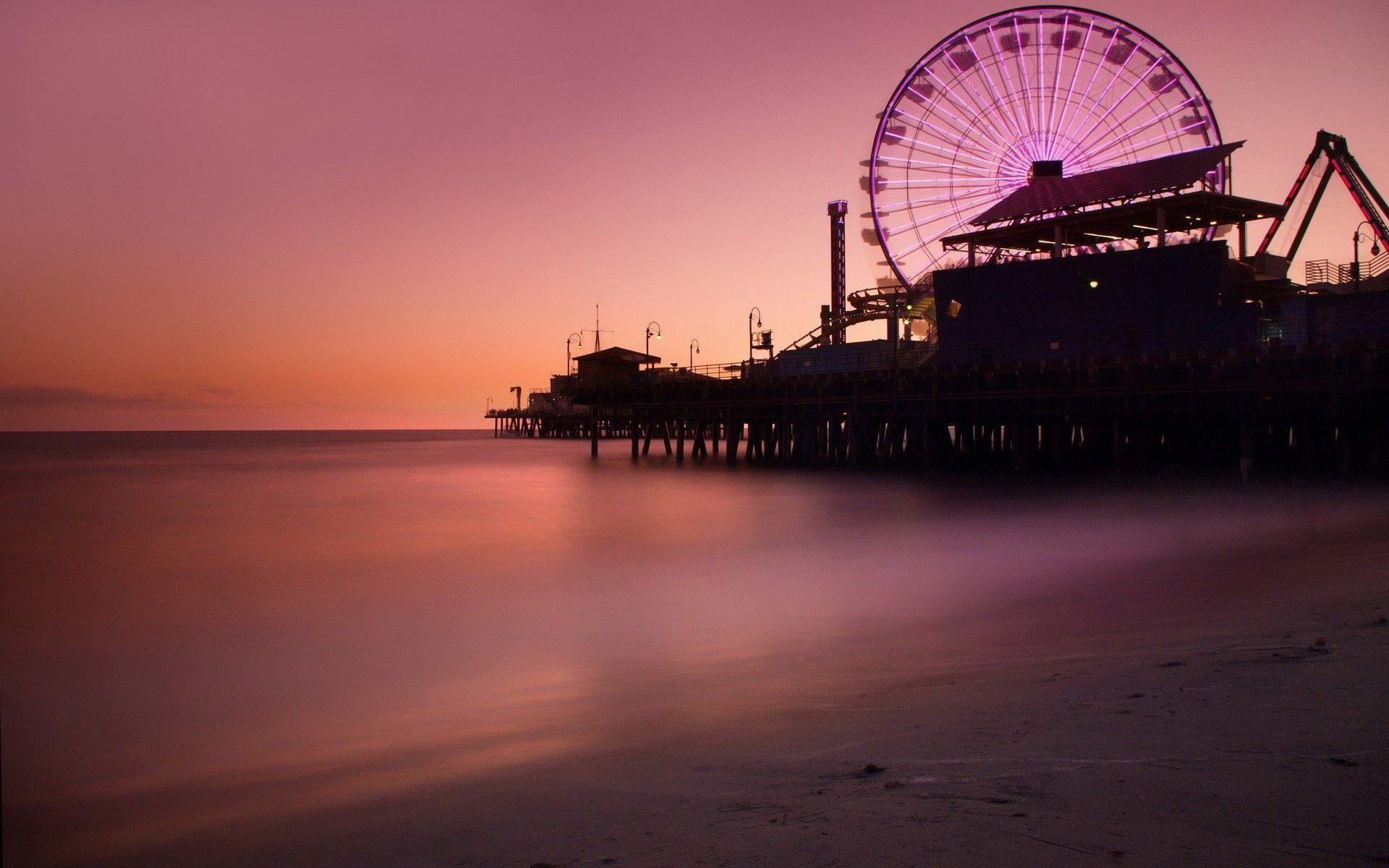 Santa Monica Sunset Wallpapers - Top Free Santa Monica Sunset ...