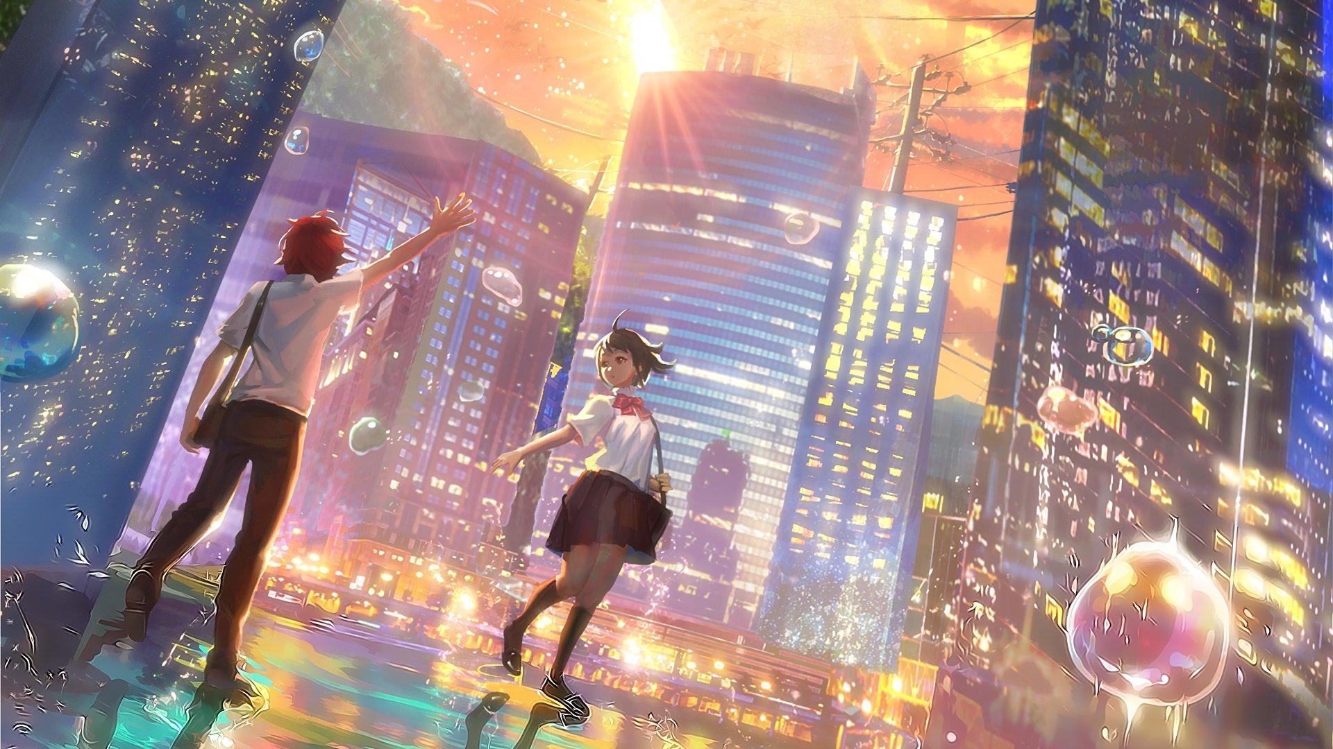 Anime City Wallpapers - Top Free Anime City Backgrounds - WallpaperAccess