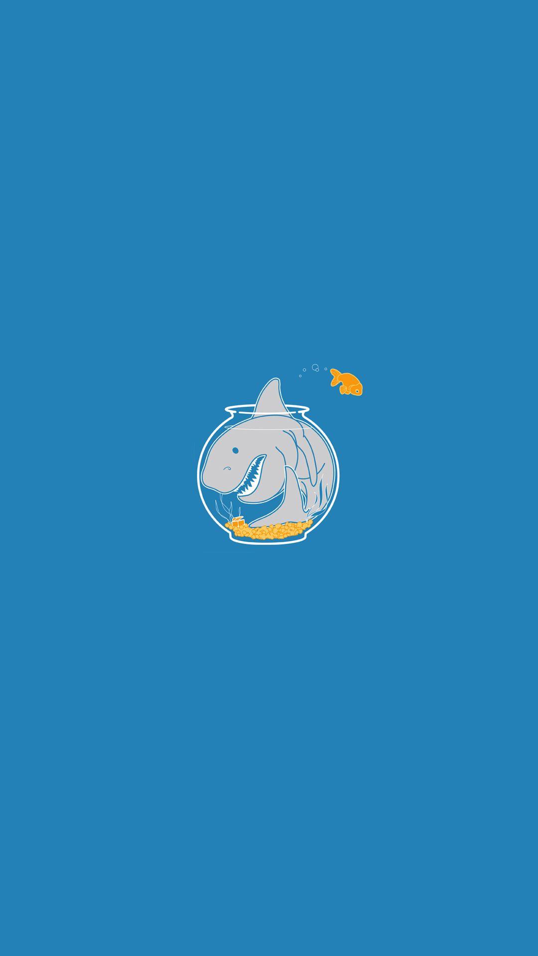 Minimalist Shark Wallpapers - Top Free Minimalist Shark Backgrounds ...