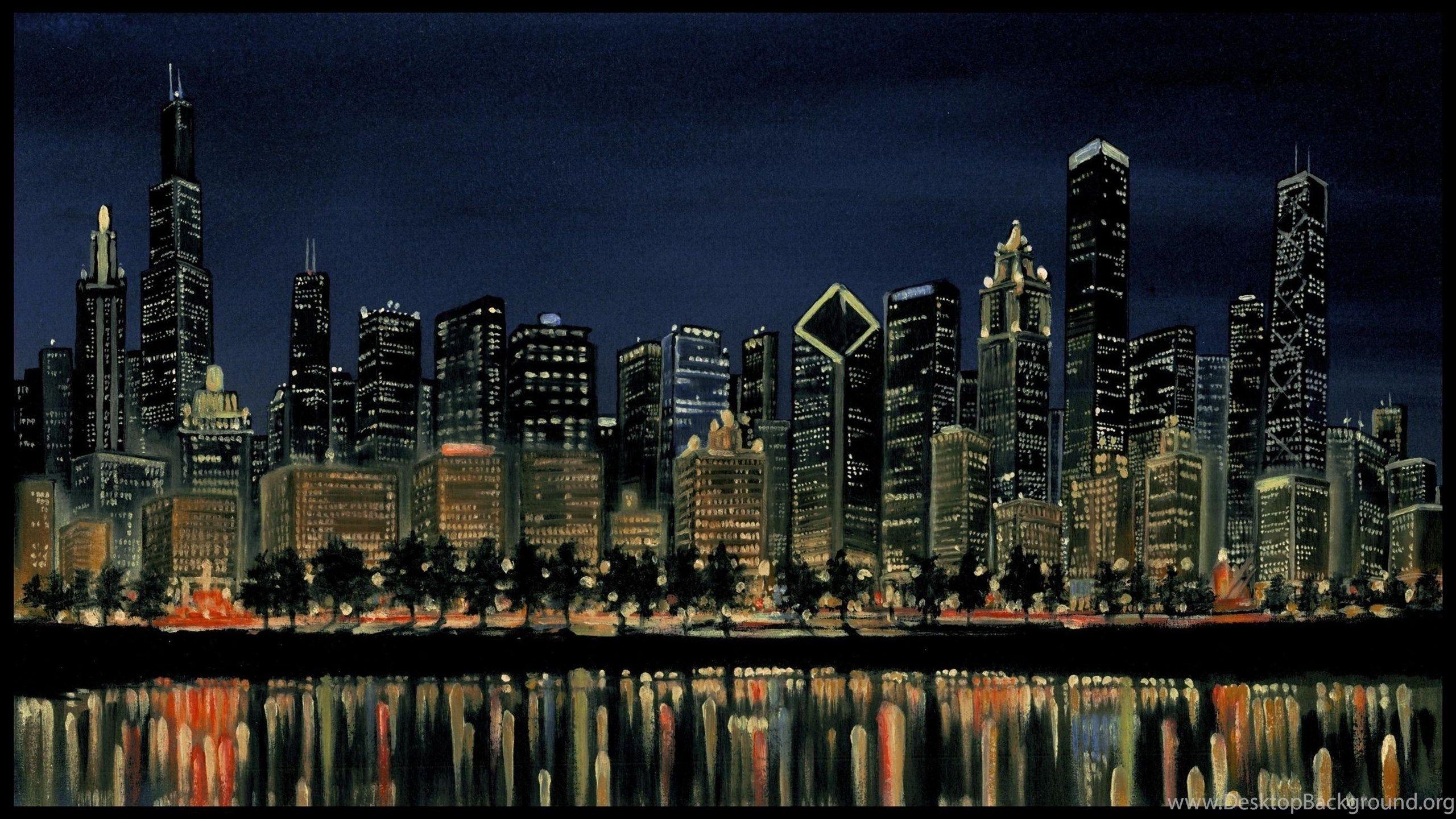 Chicago Night Wallpapers - Top Free Chicago Night Backgrounds ...