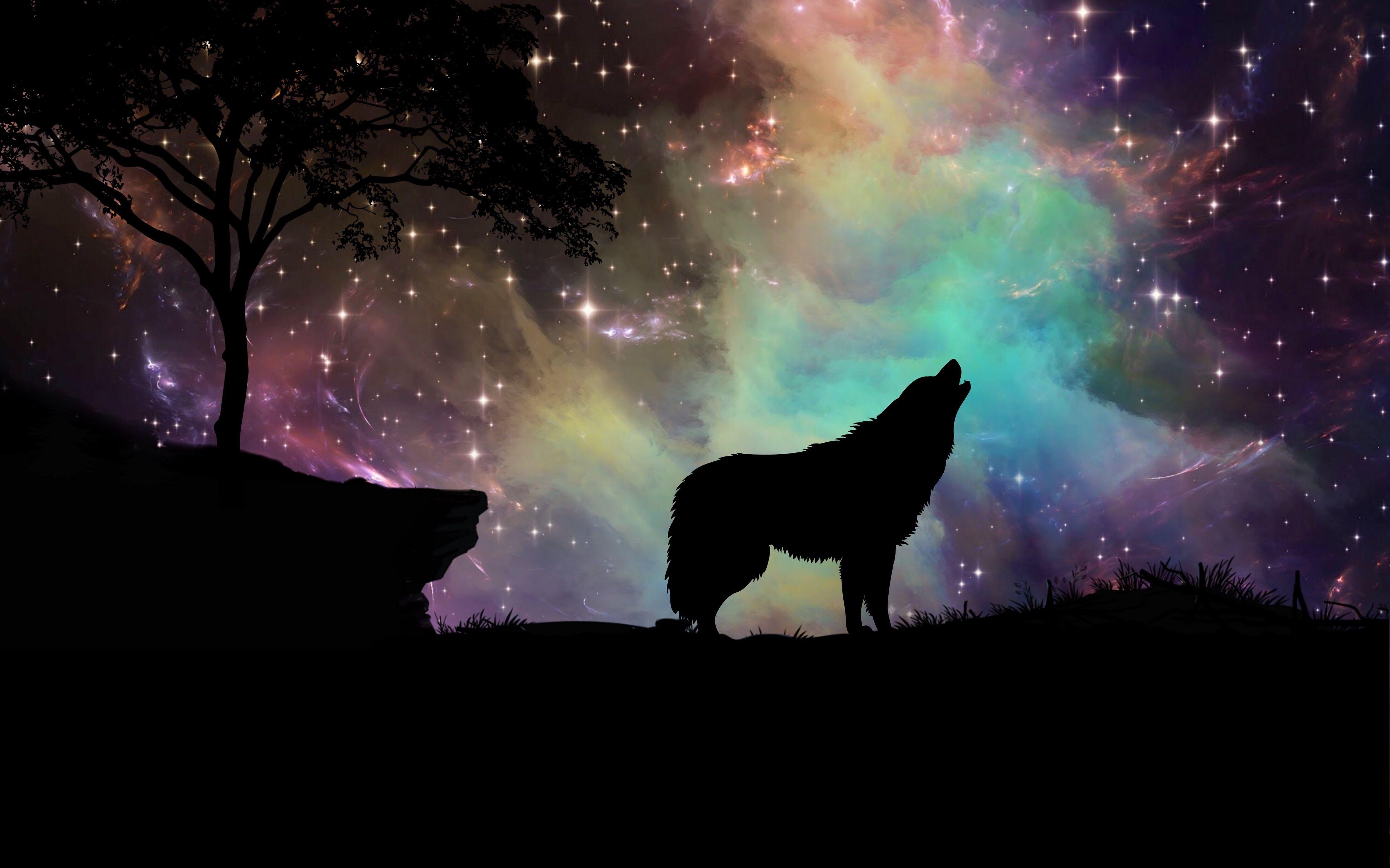 Wolf Aurora Wallpapers - Top Free Wolf Aurora Backgrounds - WallpaperAccess