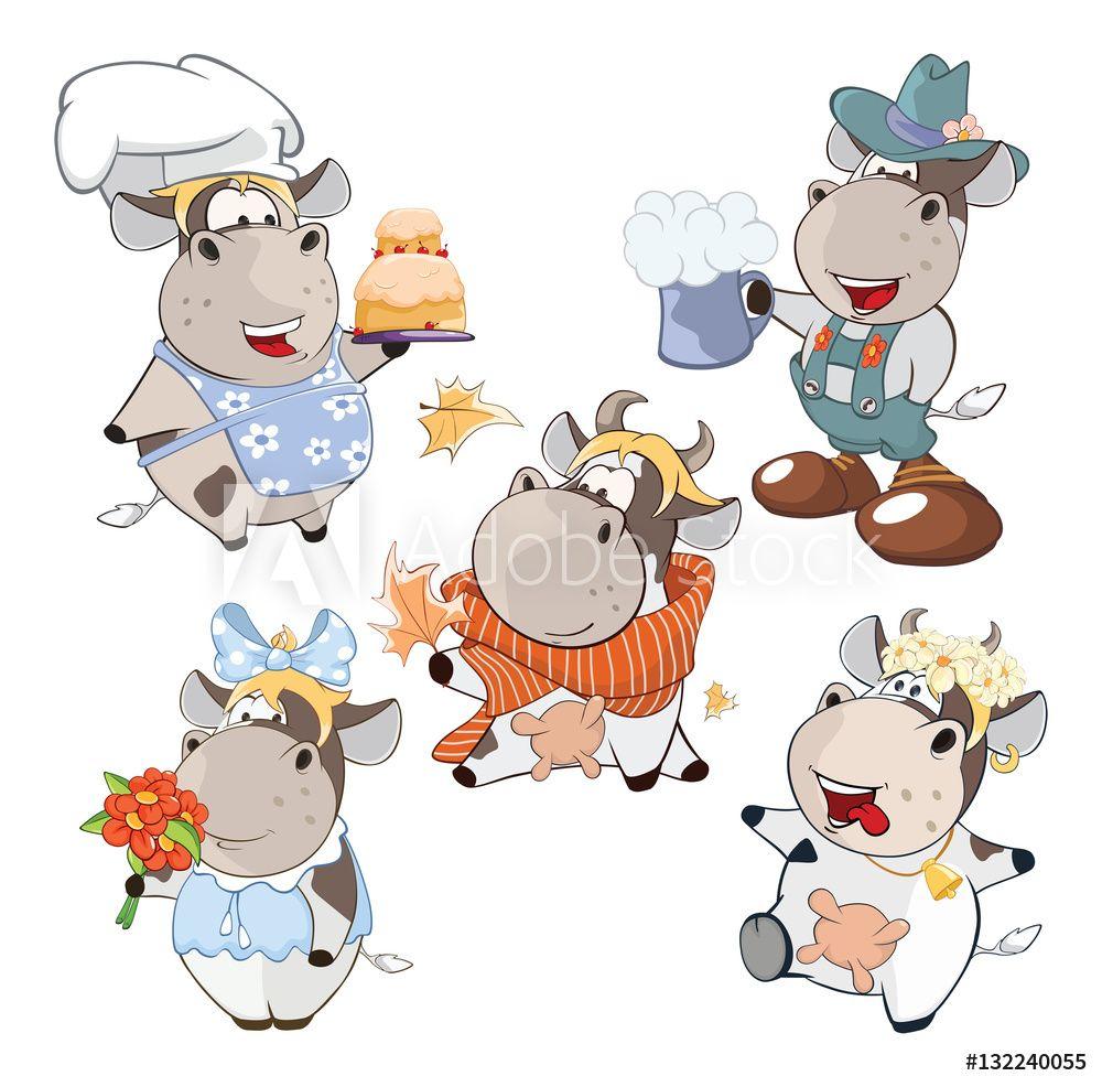 Cute Cartoon Cow Wallpapers - Top Free Cute Cartoon Cow Backgrounds ...