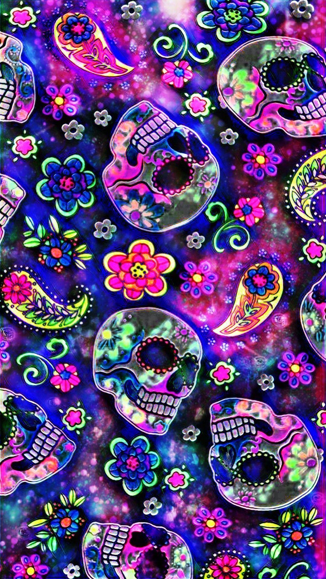Candy Skull Wallpapers - Top Free Candy Skull Backgrounds - WallpaperAccess
