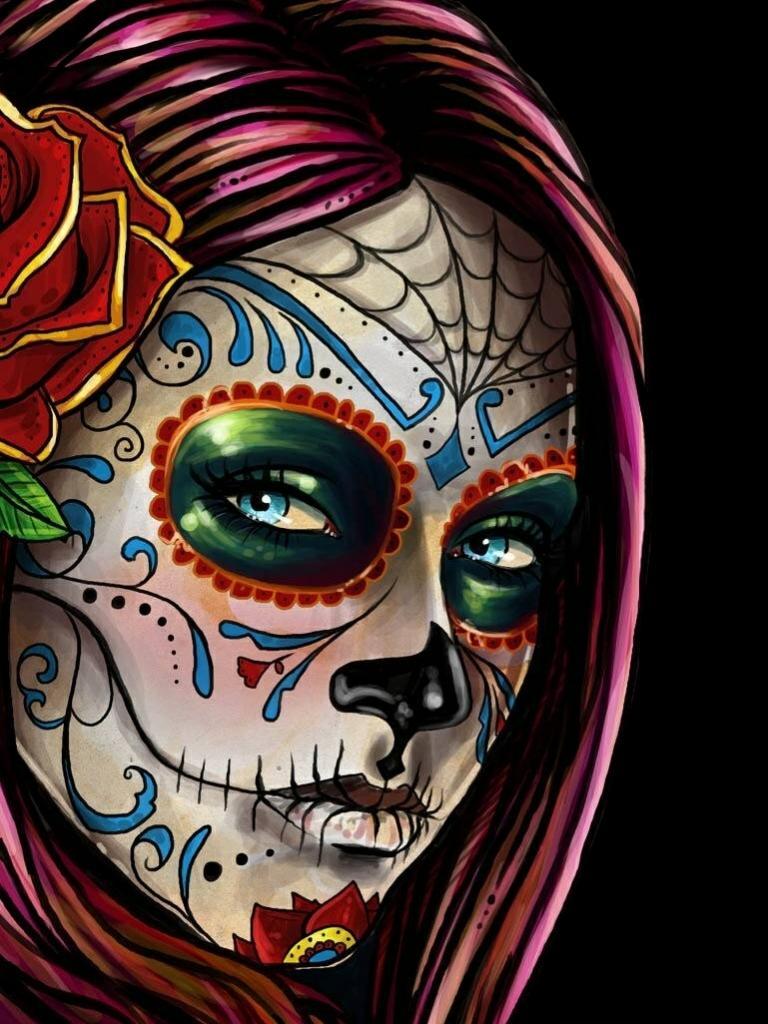 Candy Skull Wallpapers - Top Free Candy Skull Backgrounds - WallpaperAccess