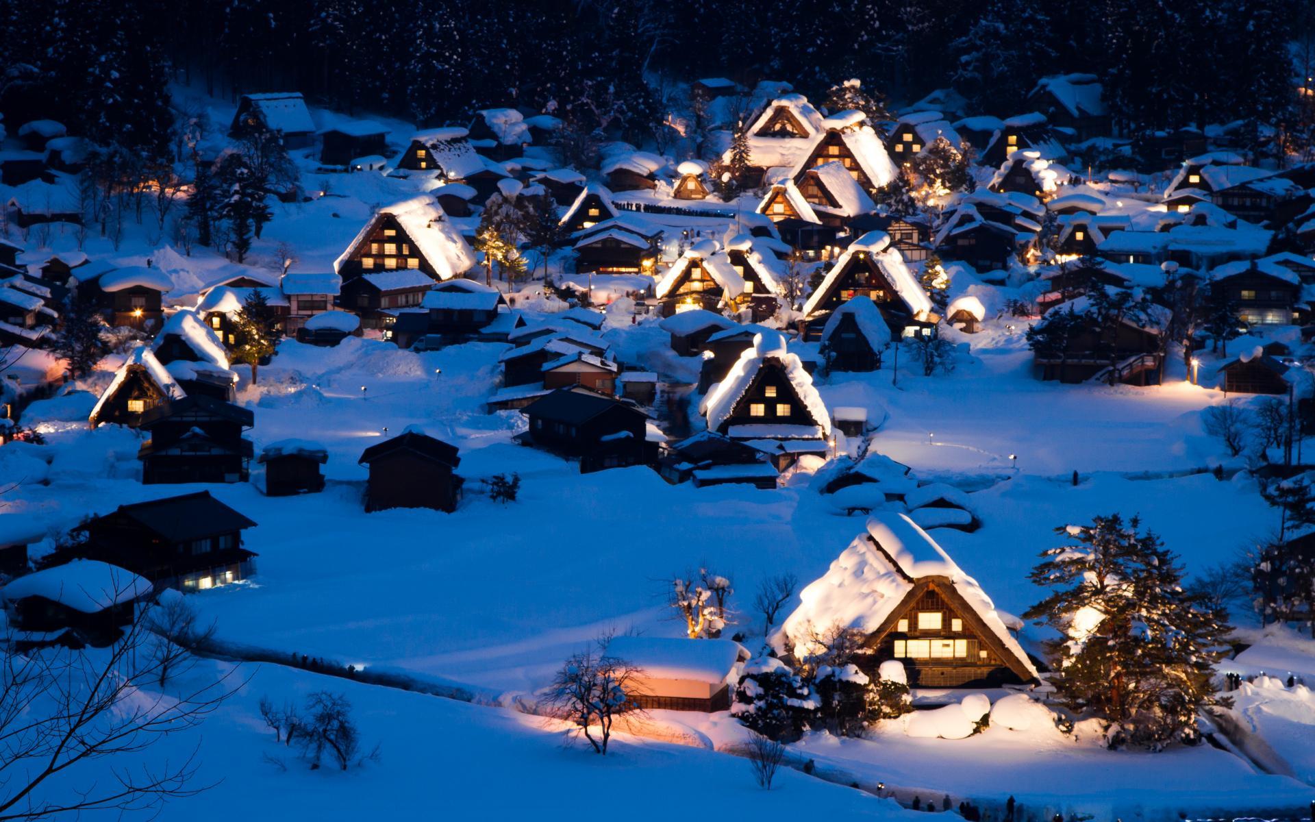Snowy Village Wallpapers - Top Free Snowy Village Backgrounds ...
