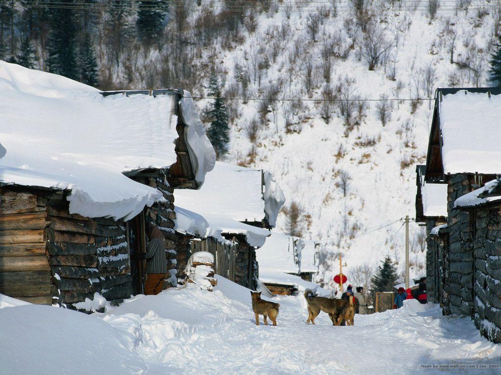 Snowy Village Wallpapers - Top Free Snowy Village Backgrounds ...