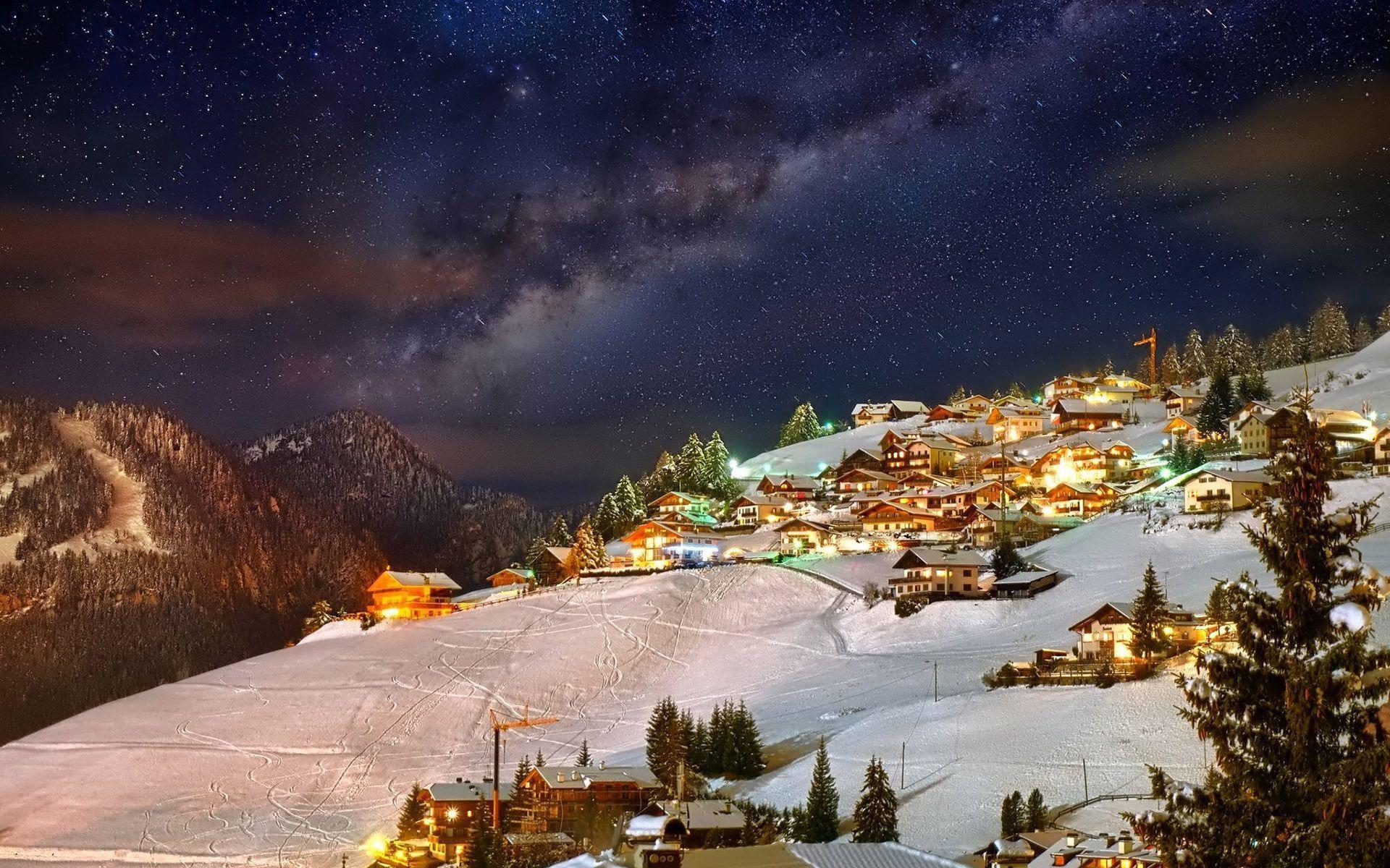 Snowy Village Wallpapers - Top Free Snowy Village Backgrounds ...