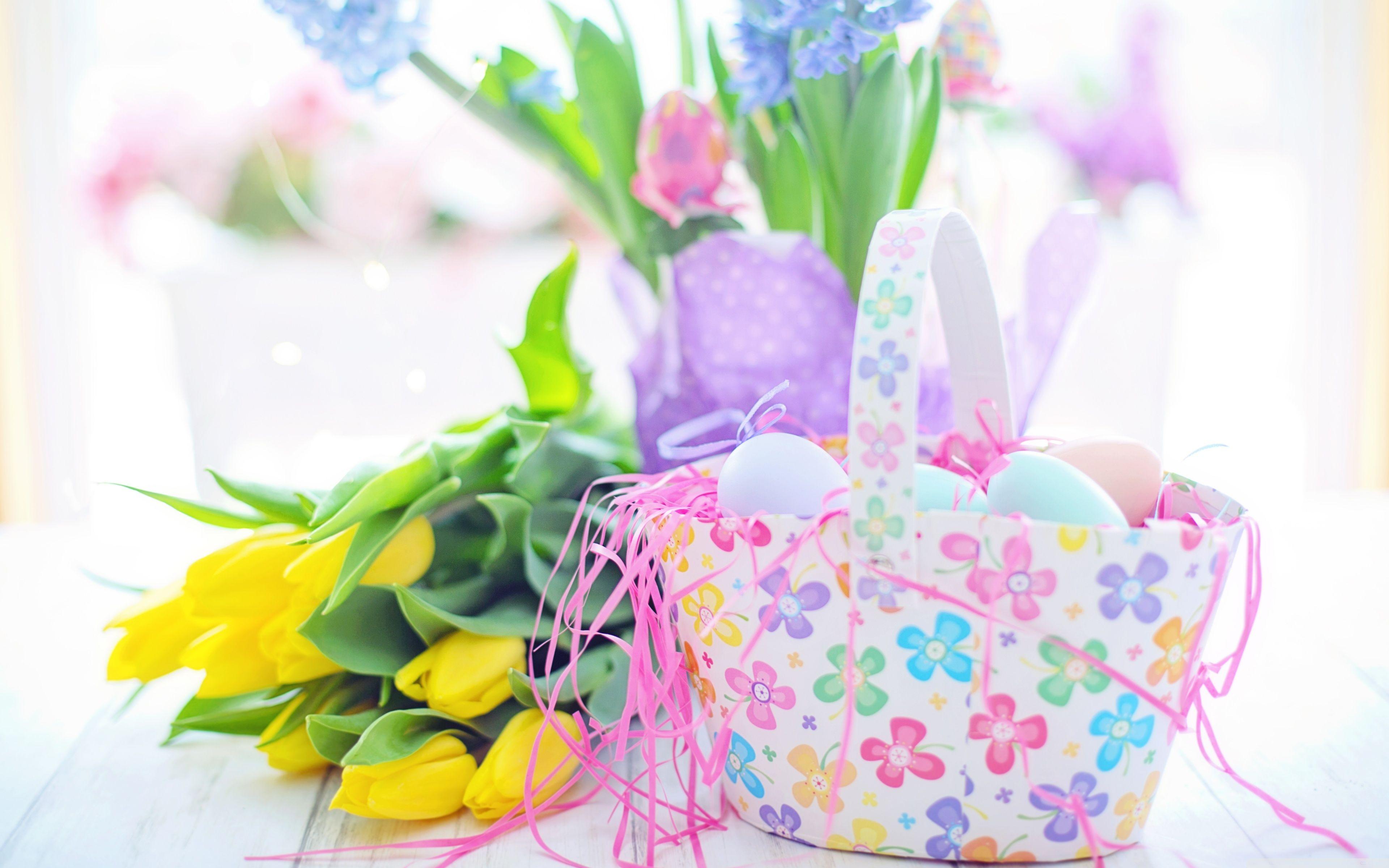 Happy Easter Flowers Desktop Wallpapers - Top Free Happy Easter Flowers ...