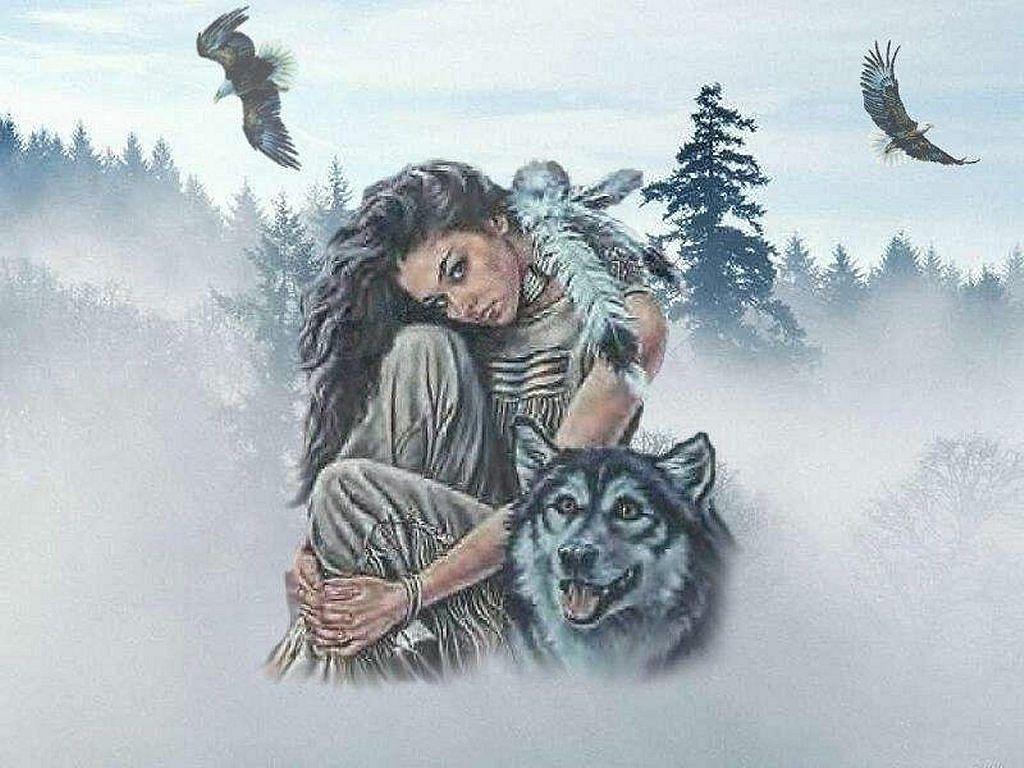 Native American Wolves Wallpapers - Top Free Native American Wolves ...