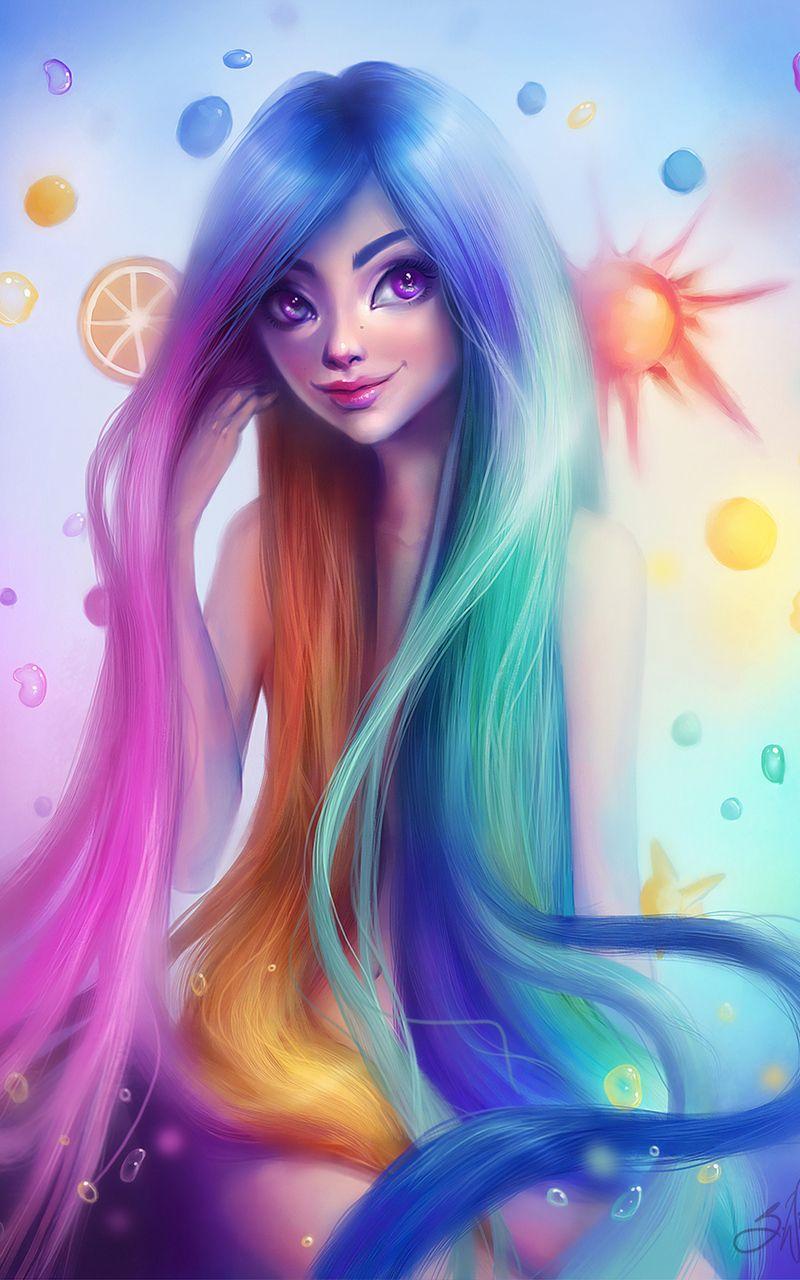 Rainbow Girl Wallpapers - Top Free Rainbow Girl Backgrounds ...