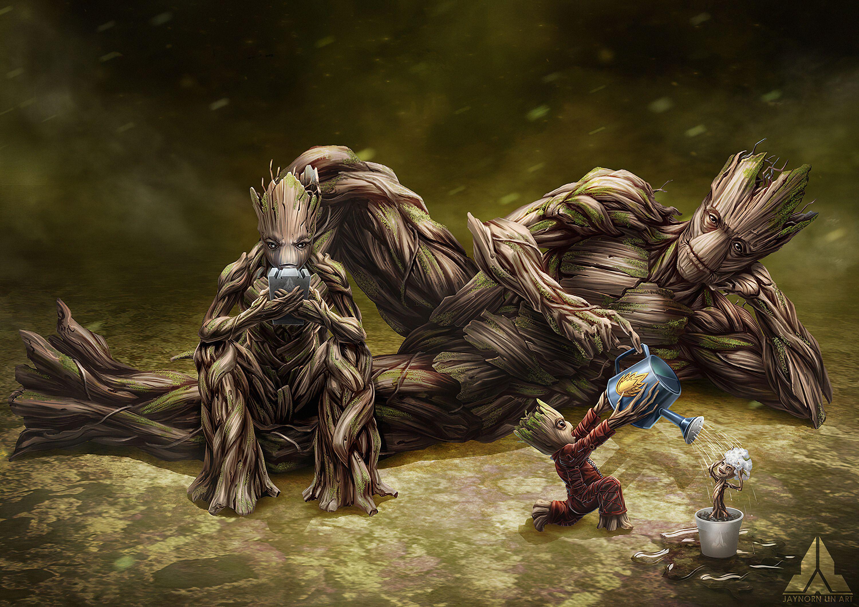 Groot Marvel Wallpapers - Top Free Groot Marvel Backgrounds - WallpaperAccess