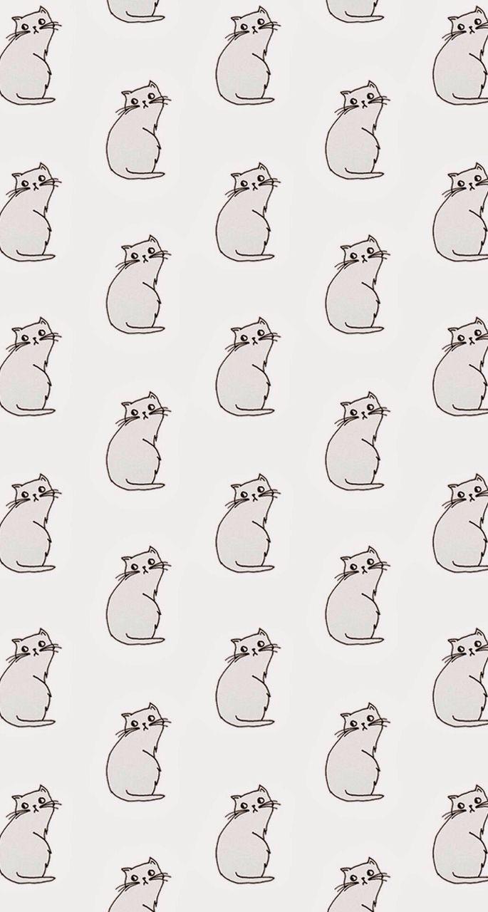 Cute Cat Pattern Wallpapers - Top Free Cute Cat Pattern Backgrounds ...