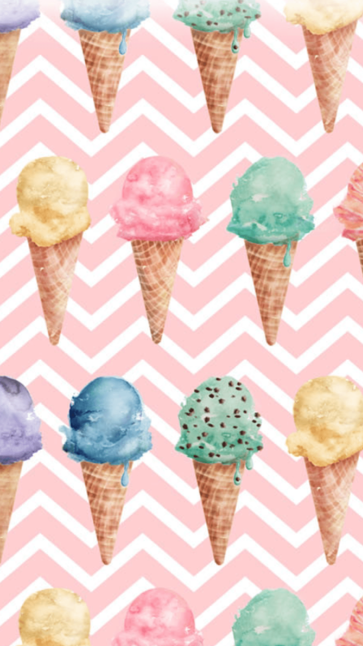 Ice Cream Pattern Wallpapers - Top Free Ice Cream Pattern Backgrounds ...
