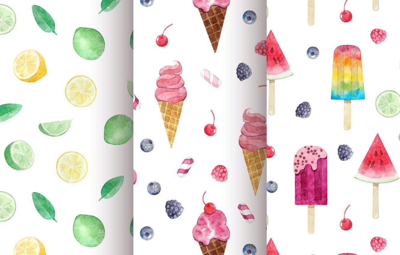 Ice Cream Pattern Wallpapers - Top Free Ice Cream Pattern Backgrounds ...