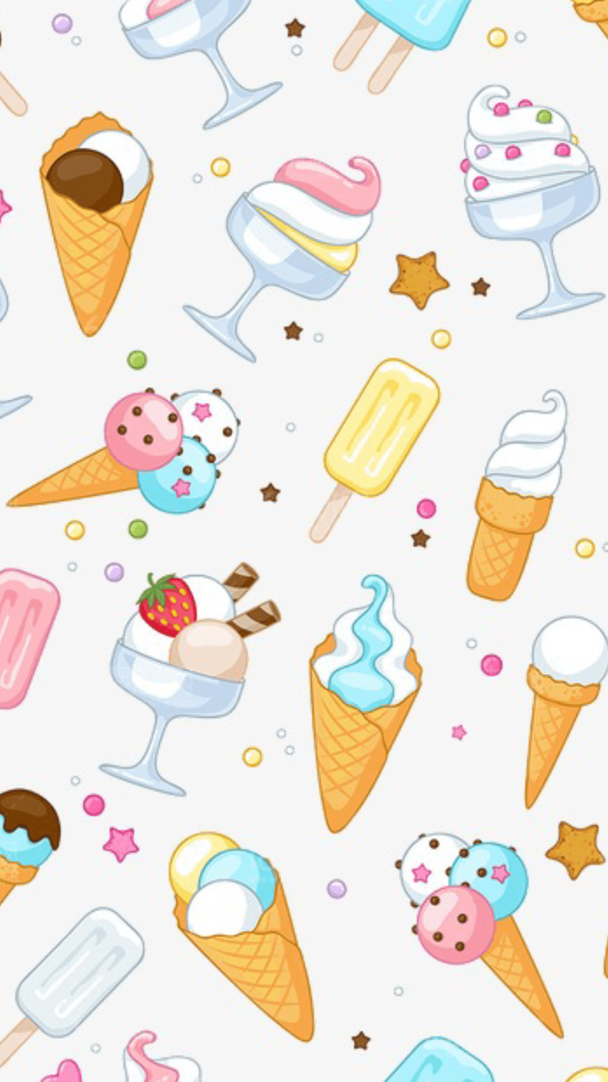 Ice Cream Pattern Wallpapers - Top Free Ice Cream Pattern Backgrounds ...
