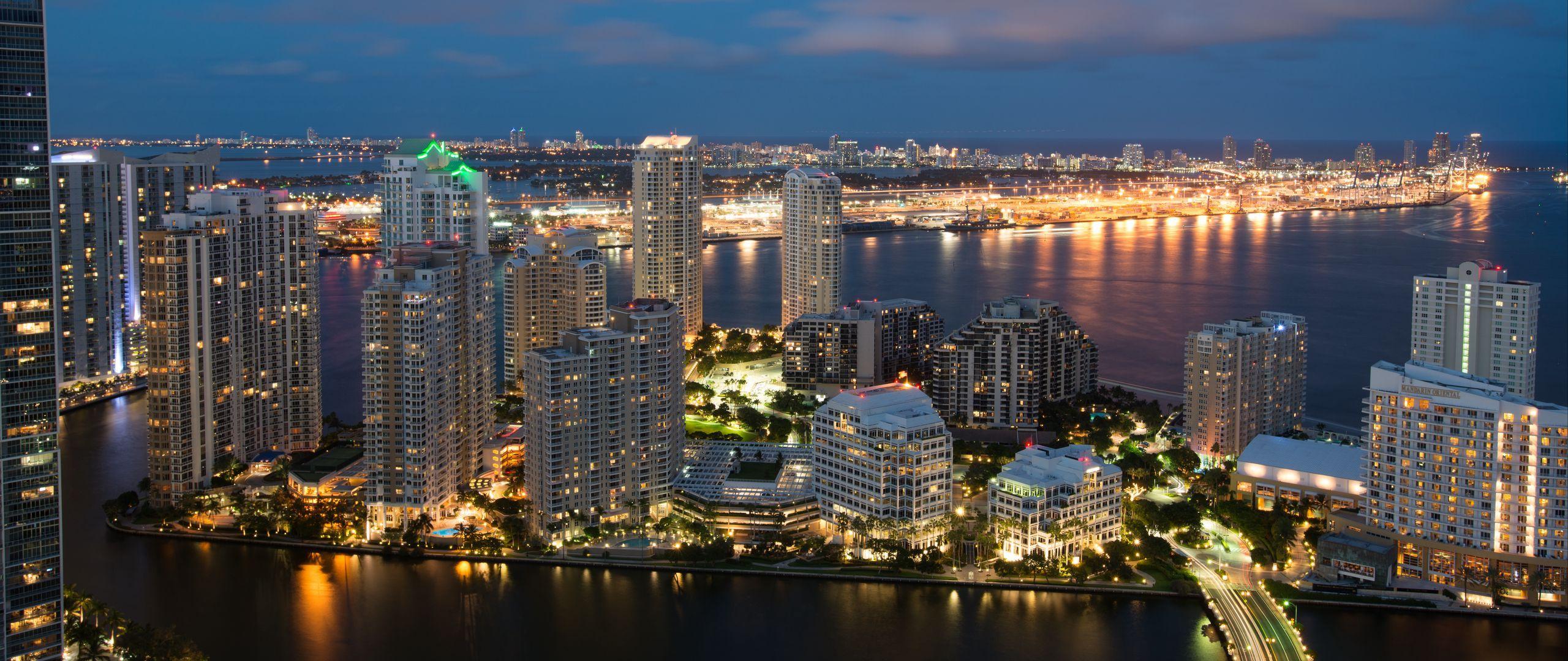 Miami Cityscape Wallpapers - Top Free Miami Cityscape Backgrounds ...