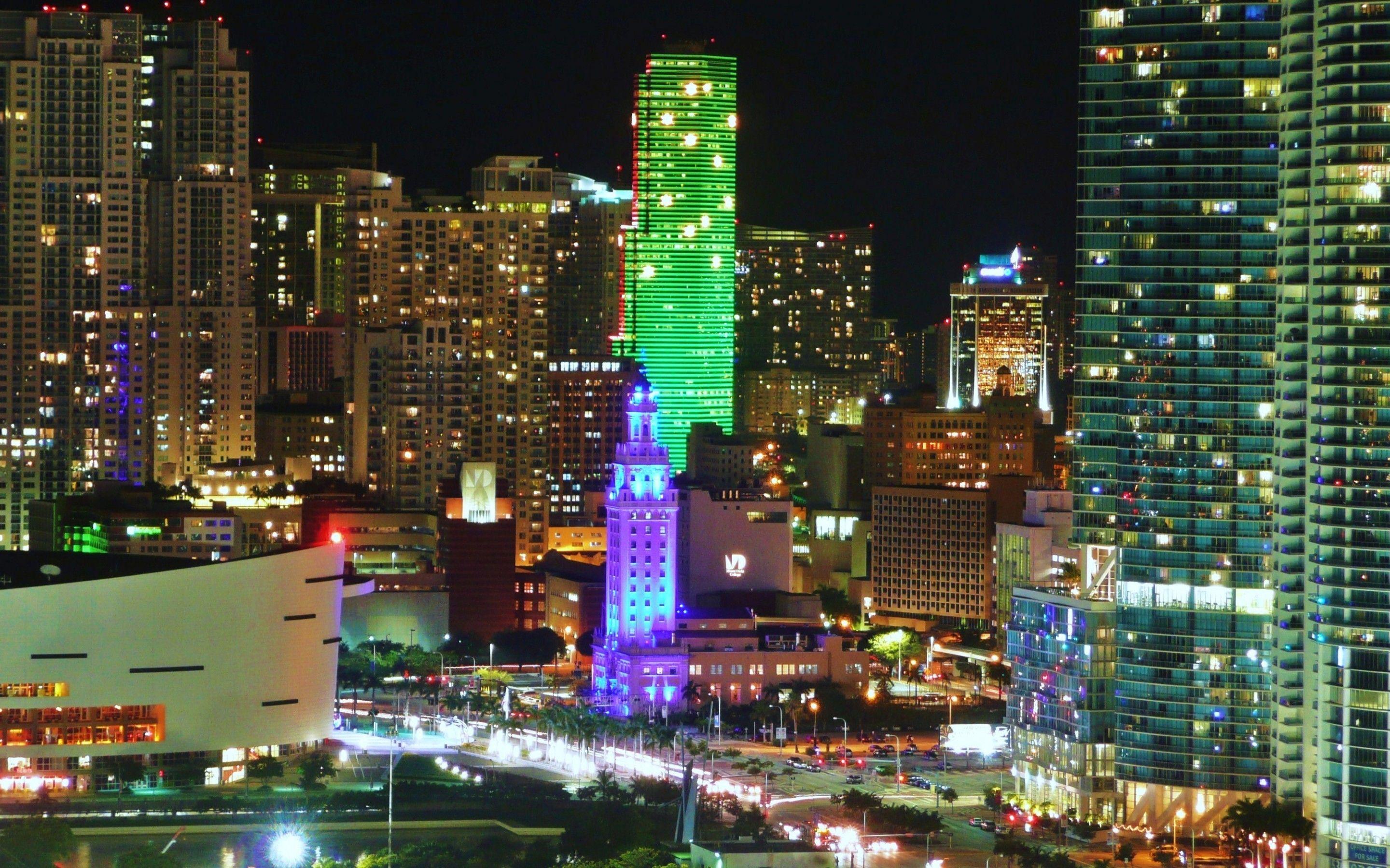 Miami Cityscape Wallpapers - Top Free Miami Cityscape Backgrounds ...