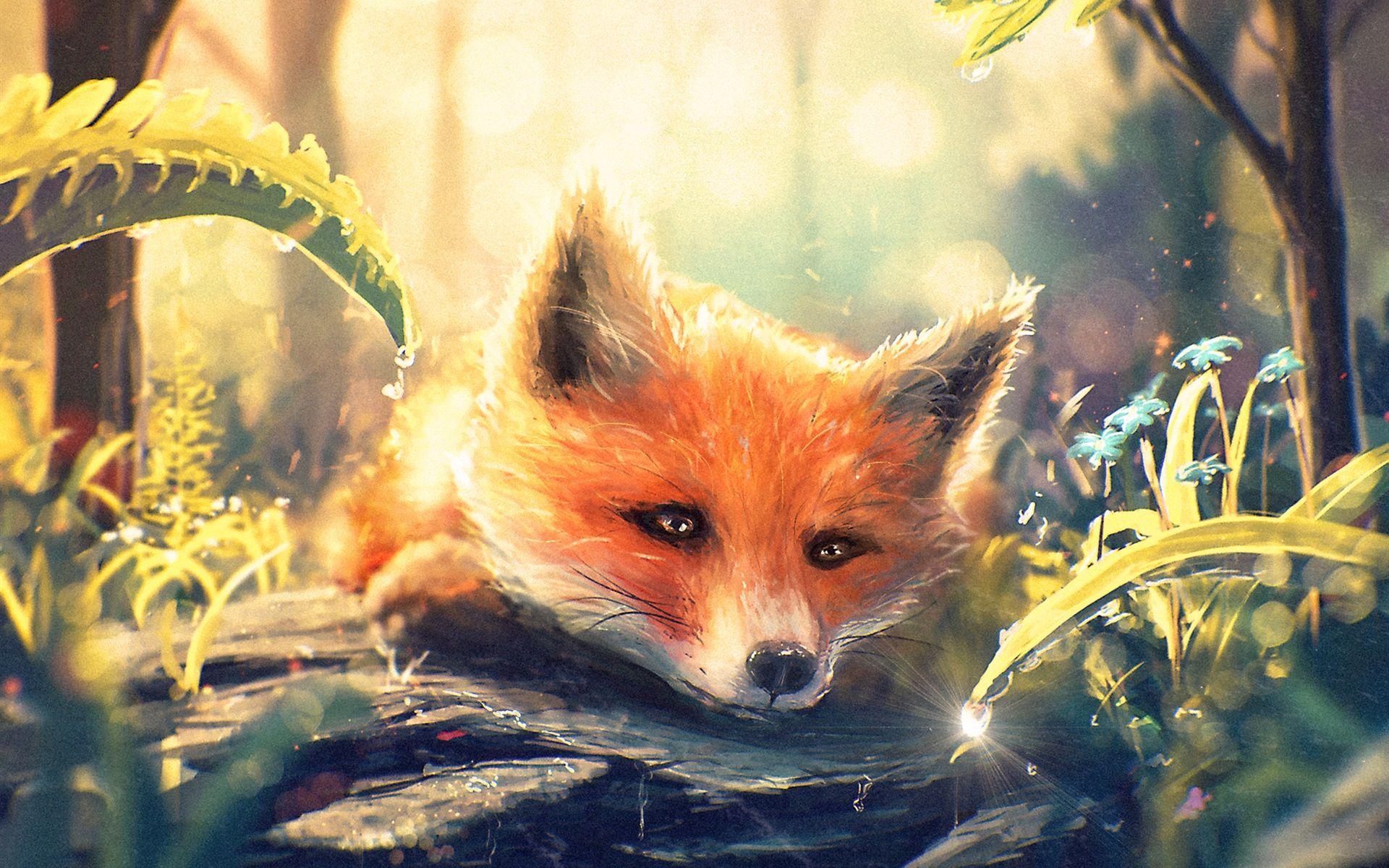 Fox Watercolor Wallpapers - Top Free Fox Watercolor Backgrounds ...