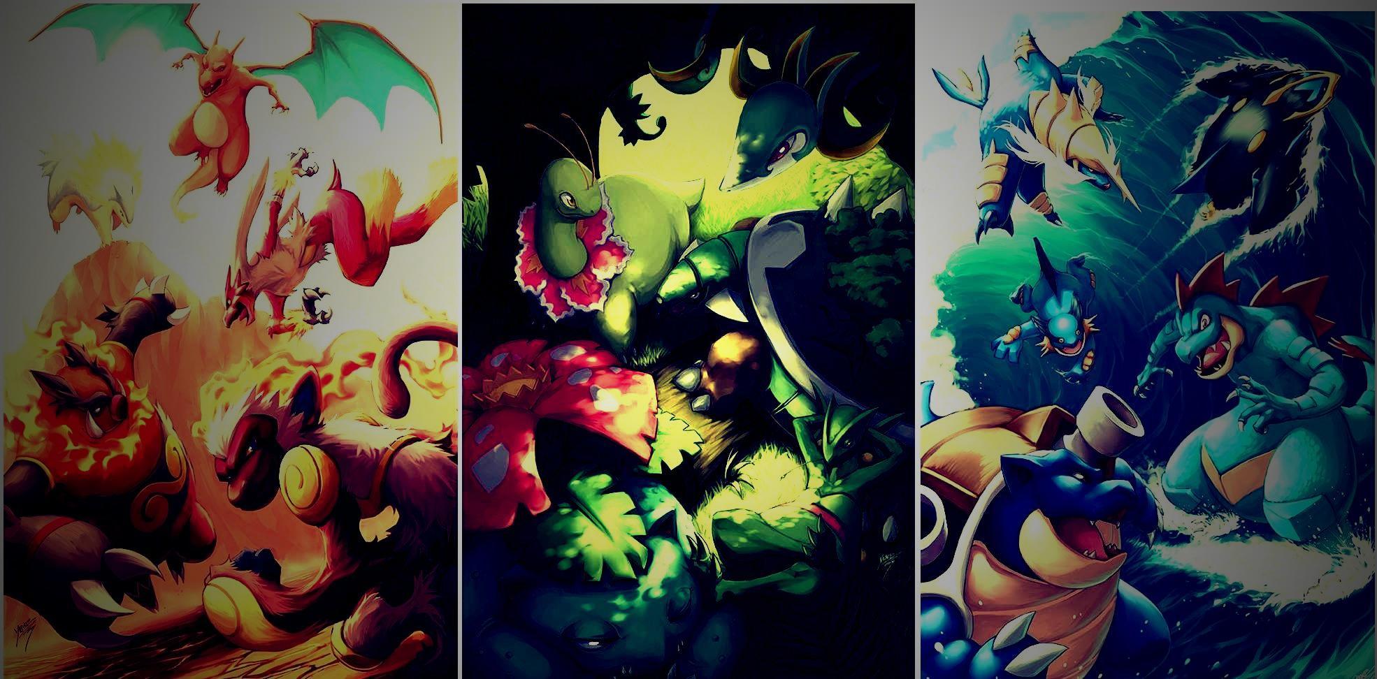 Pokemon Starters Wallpapers - Top Free Pokemon Starters Backgrounds ...
