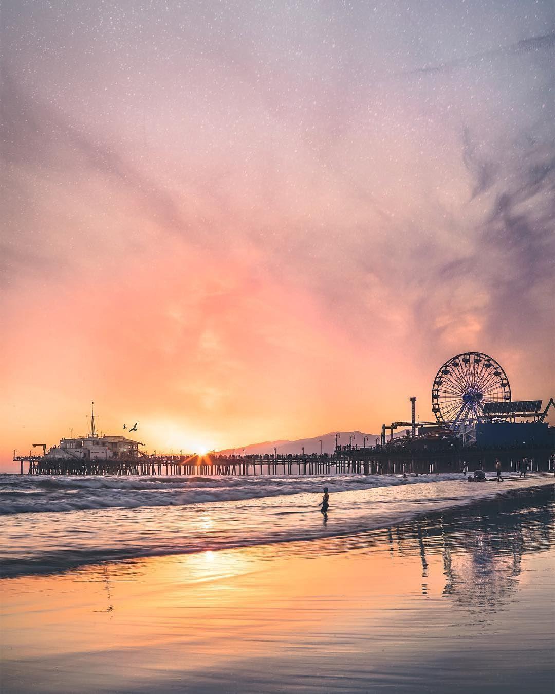 Santa Monica Sunset Wallpapers - Top Free Santa Monica Sunset ...