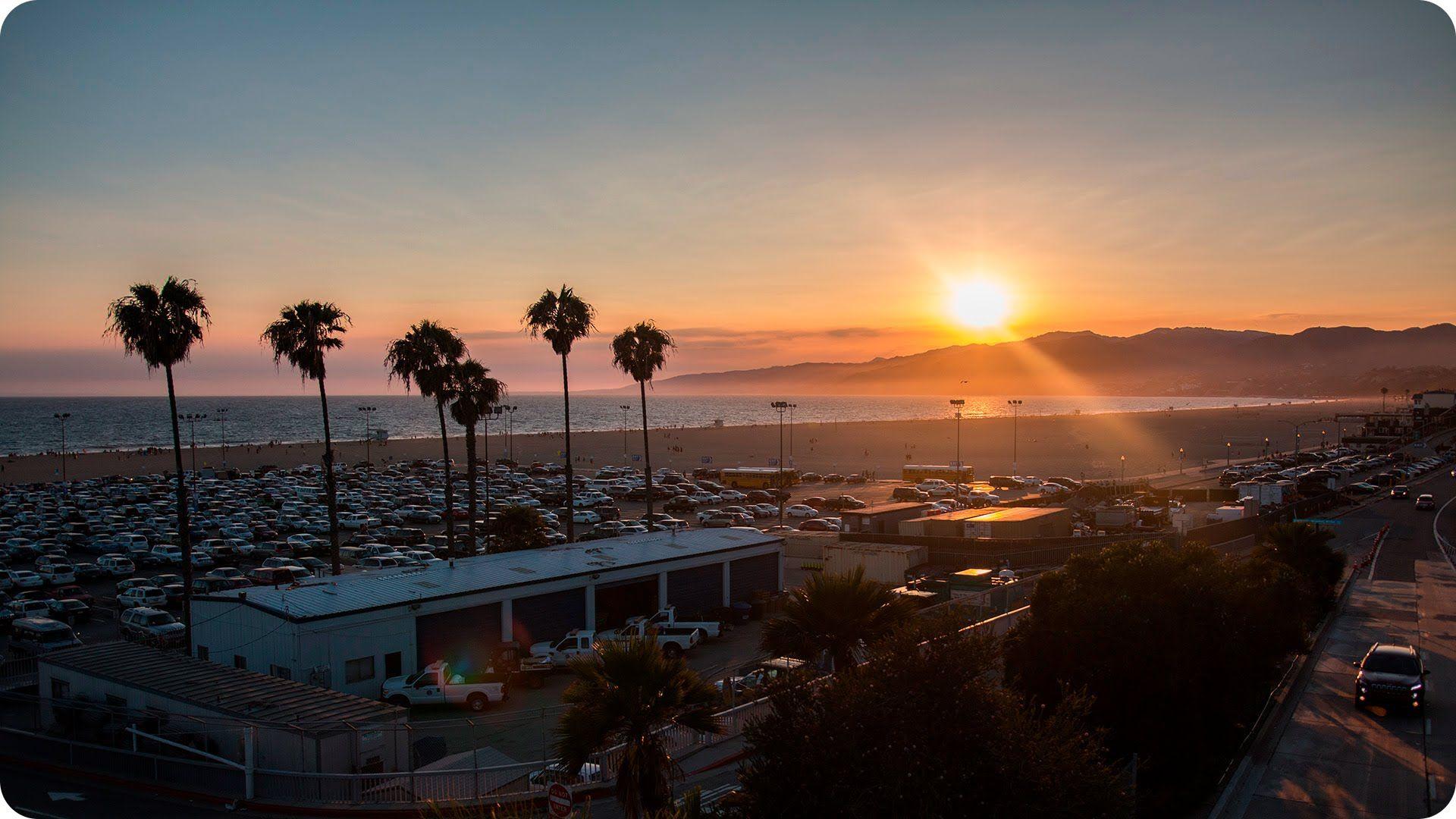 Santa Monica Sunset Wallpapers - Top Free Santa Monica Sunset ...