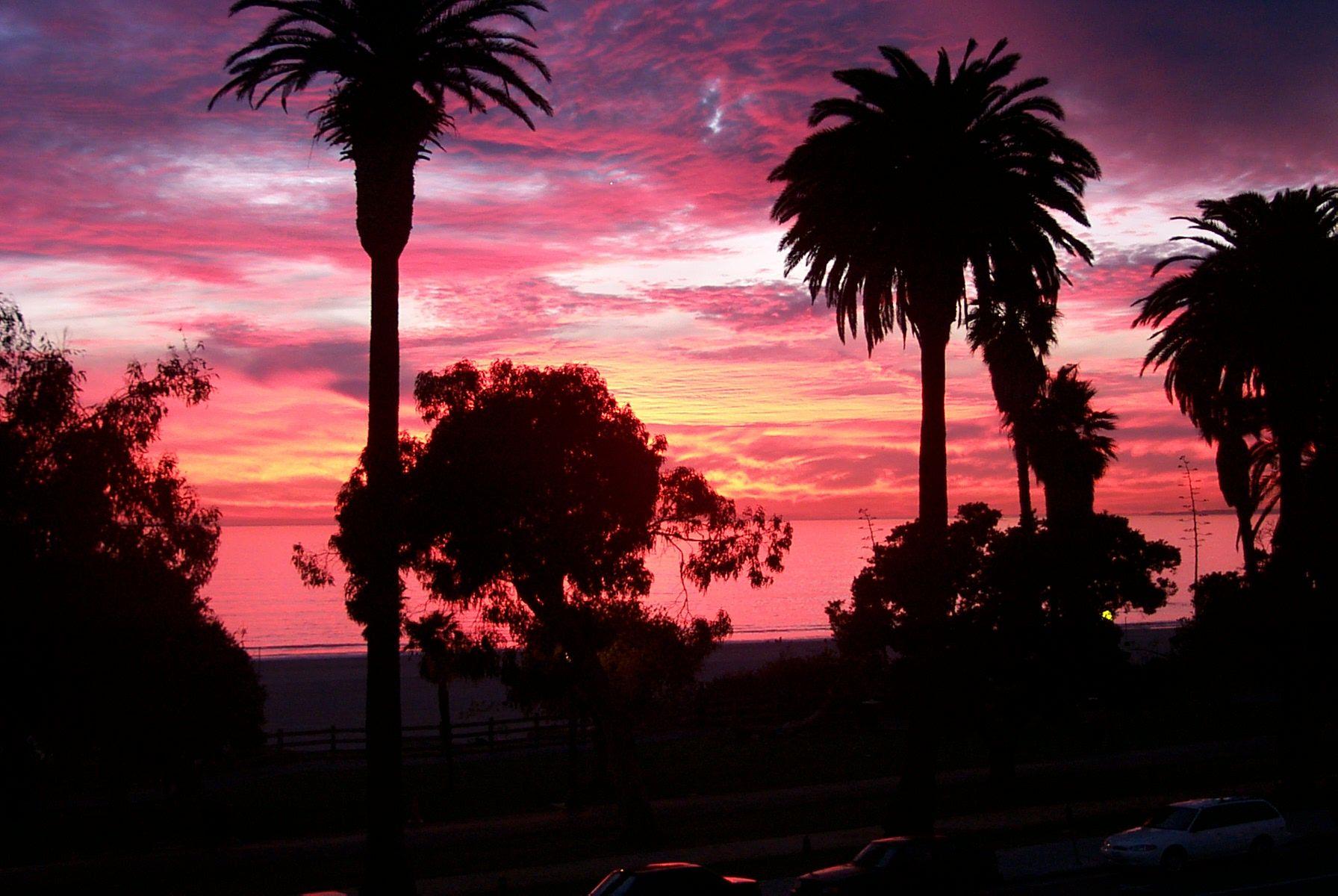 Santa Monica Sunset Wallpapers - Top Free Santa Monica Sunset ...